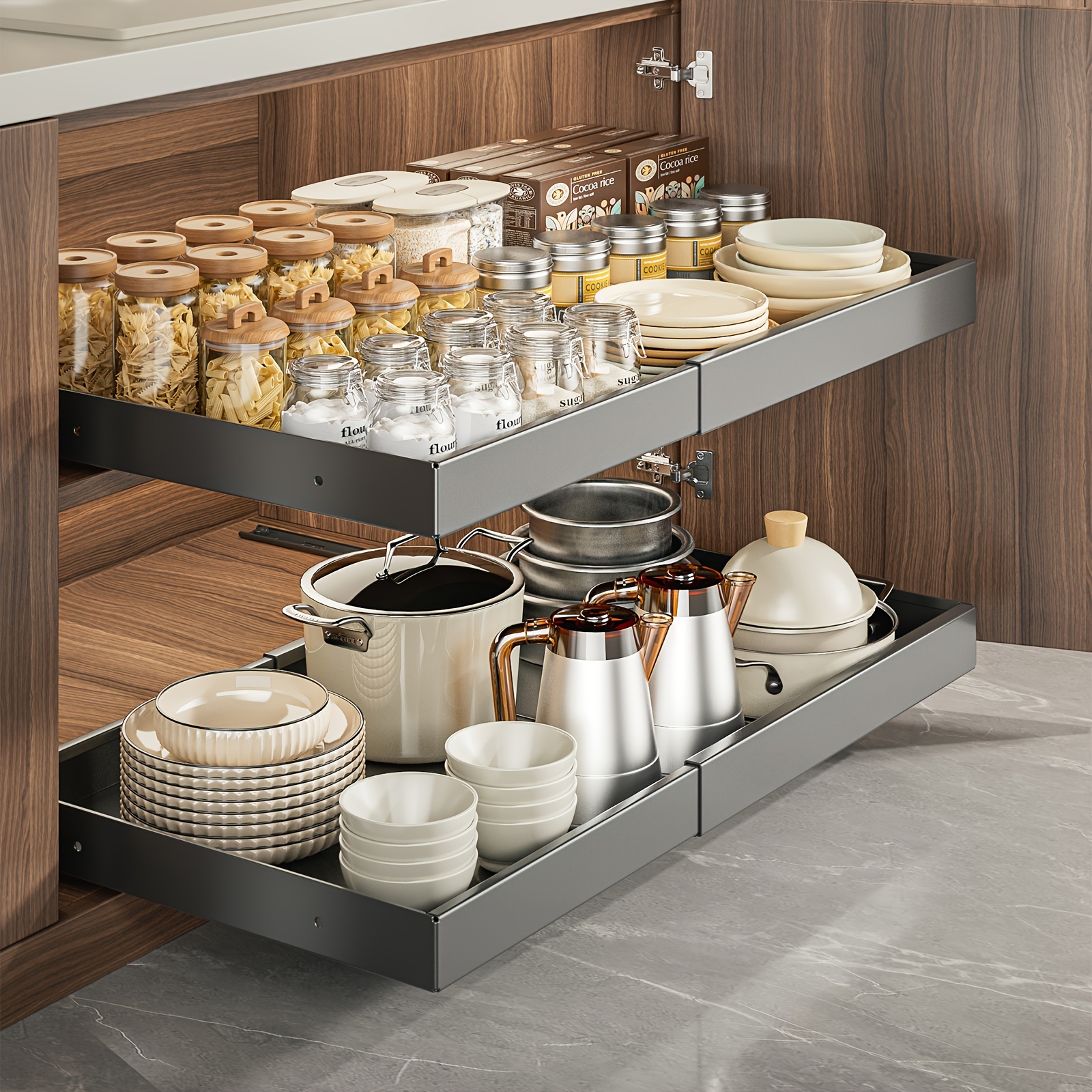 Metal cabinet pull outs store