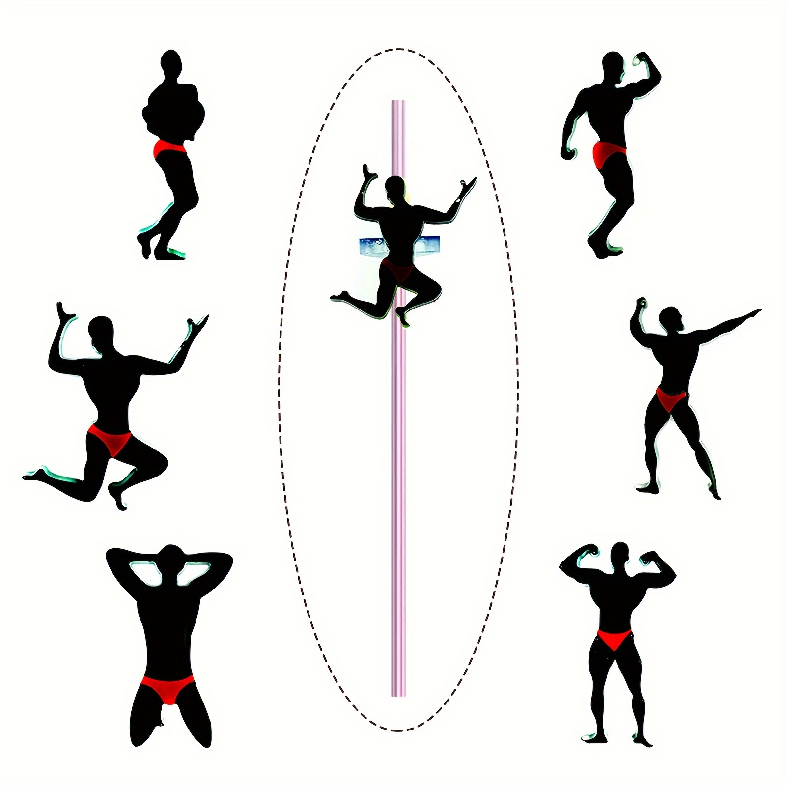 Resin Steel Pipe Dancer Straw Topper Attachment Silicone - Temu Canada