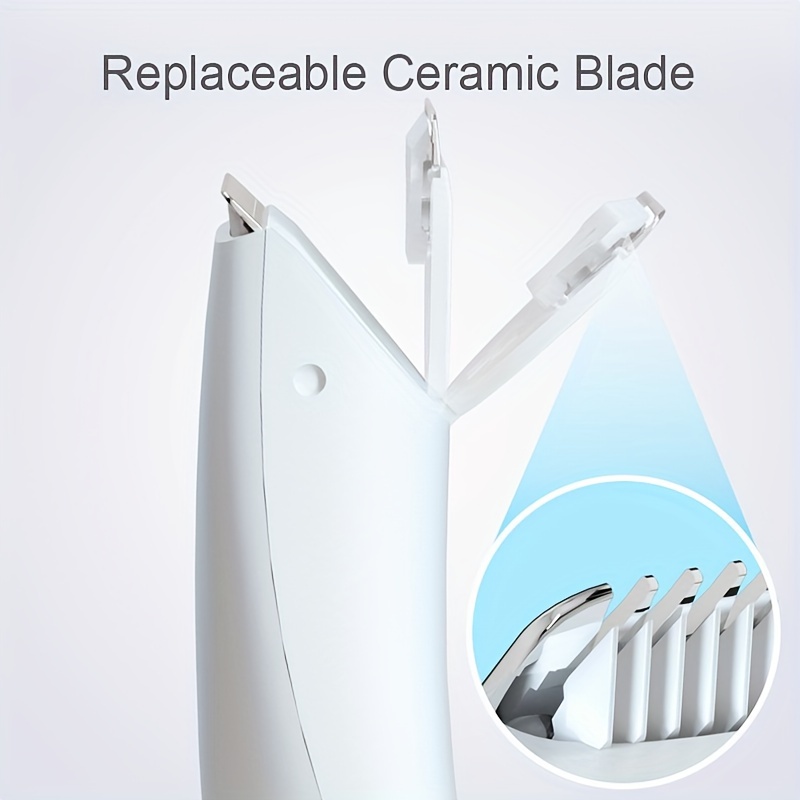 Rechargeable Women's Electric Shaver Ceramic Blades Wet Dry - Temu Canada