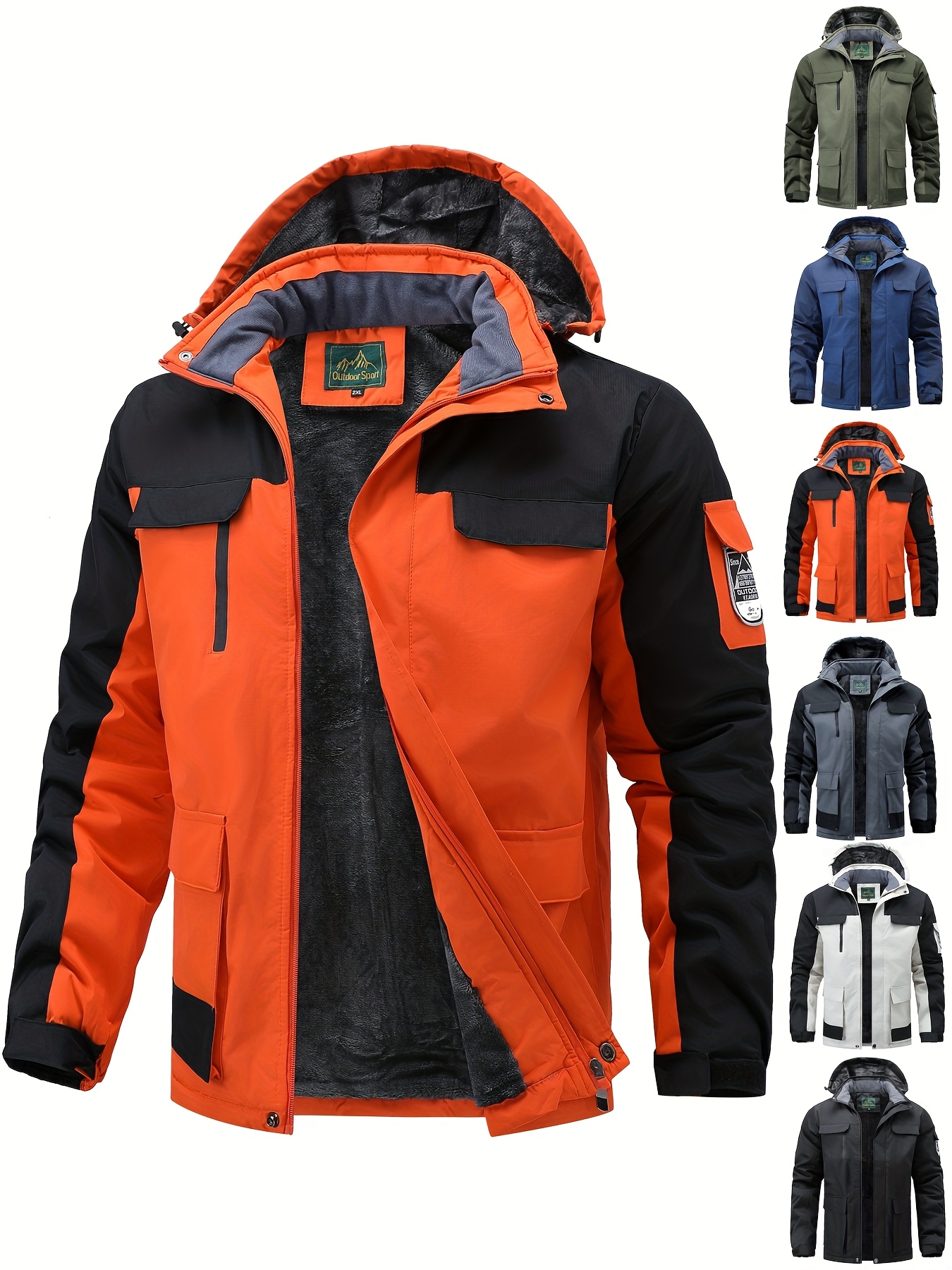 fleece lined windbreaker sold on Temu United States