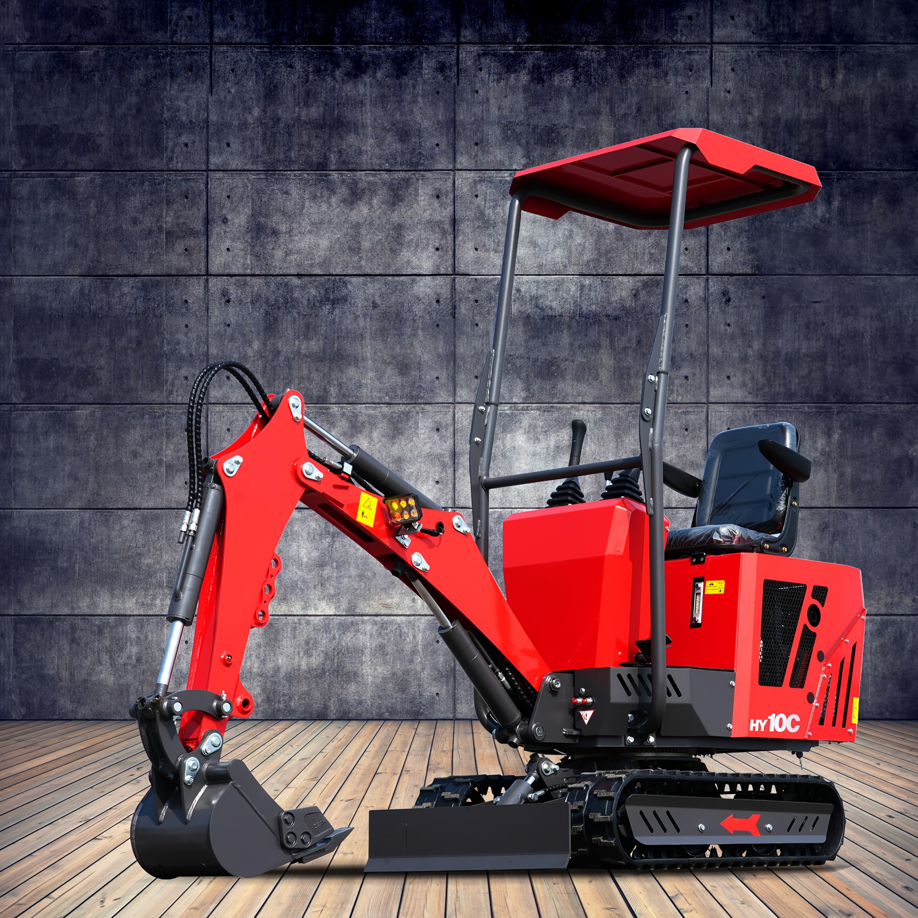 mini excavator sold on Temu United States