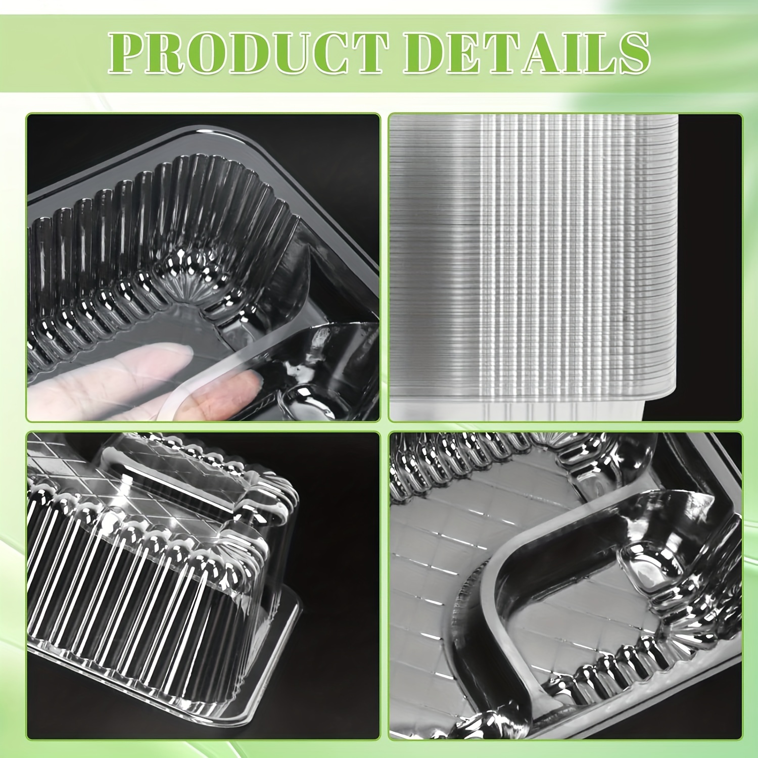 Disposable Plastic Snack Trays Clear 2 compartment Perfect - Temu