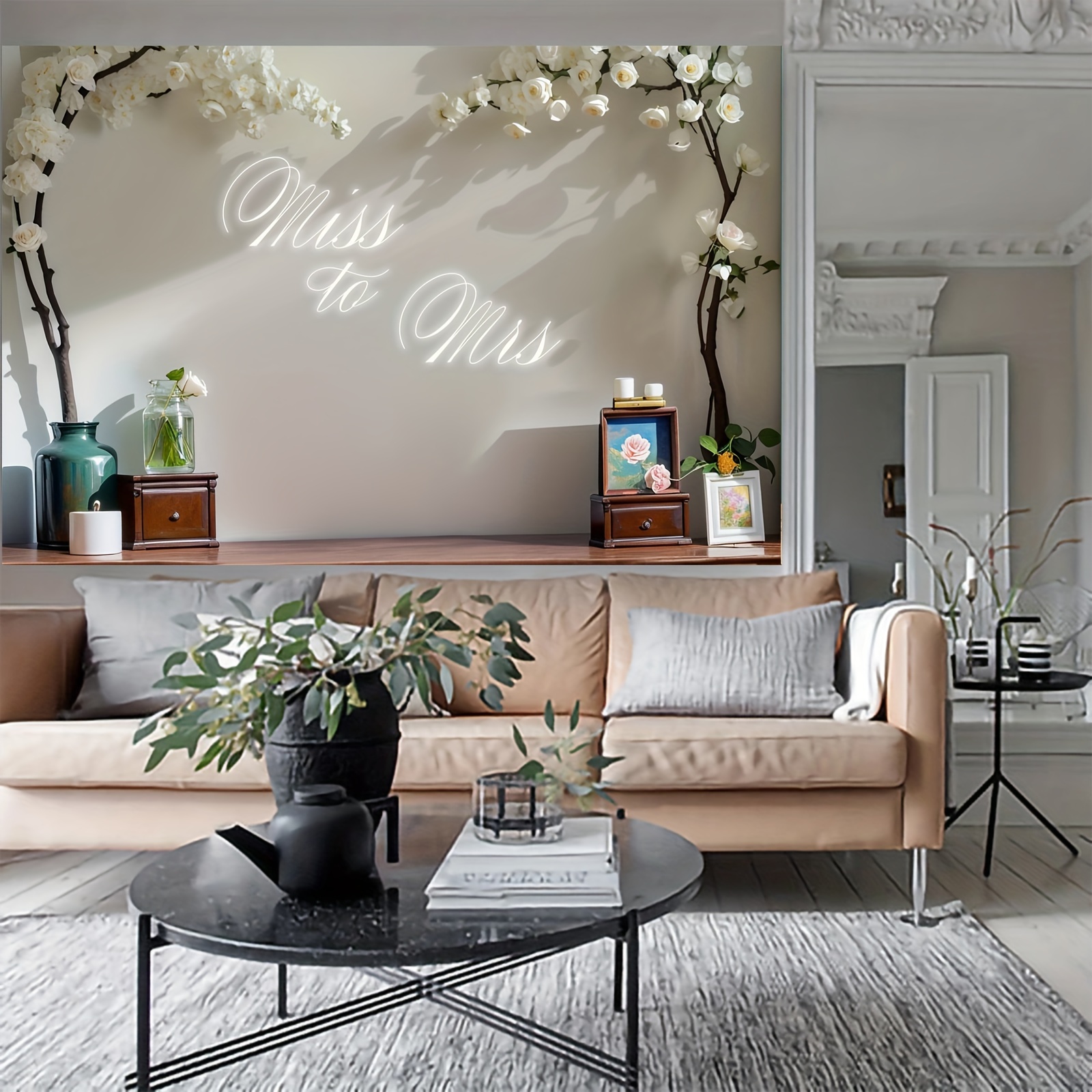 Flowers Backdrop Floral Wall Rose Photography Heart - Temu Ireland