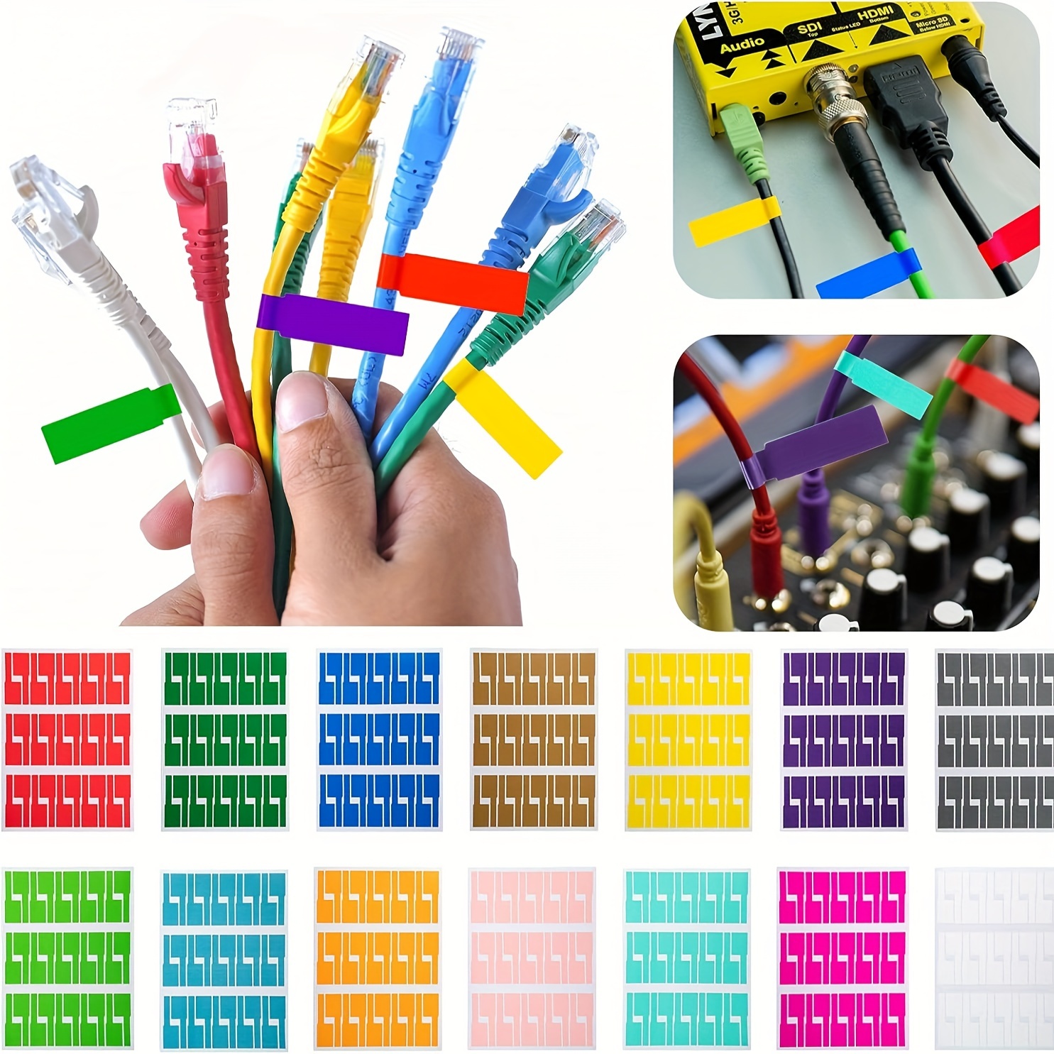 colorful cord labels tags waterproof cable labels - Temu New Zealand