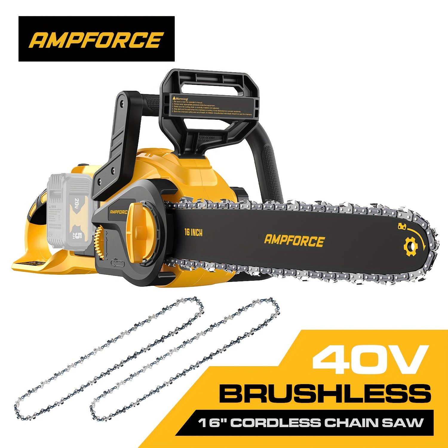 battery chain saws sold on Temu United States