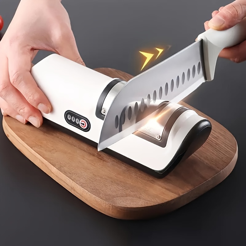 Usb Rechargeable Electric Knife Sharpener Fast - Temu