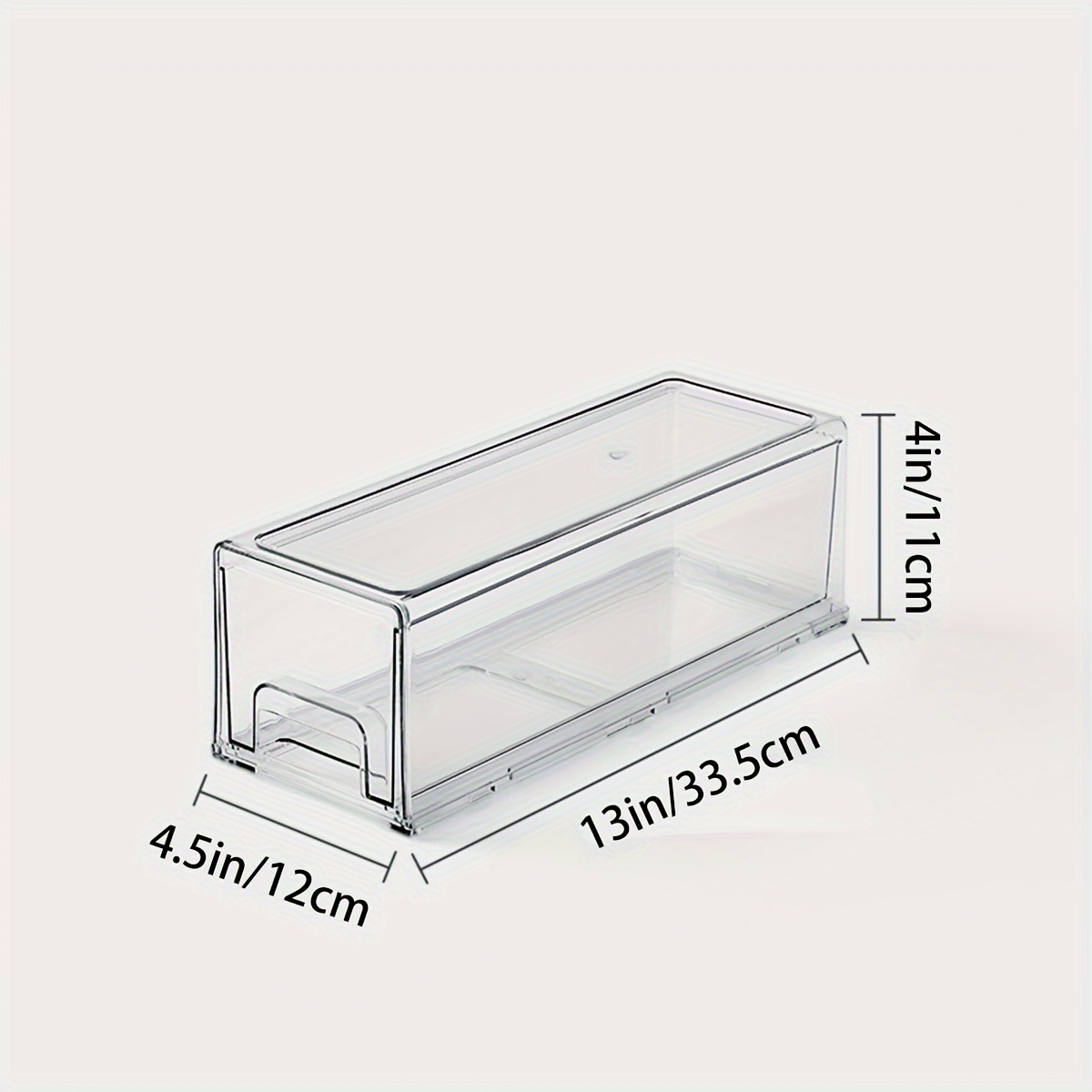 Transparent Refrigerator Storage Box Drawer Type Fresh - Temu