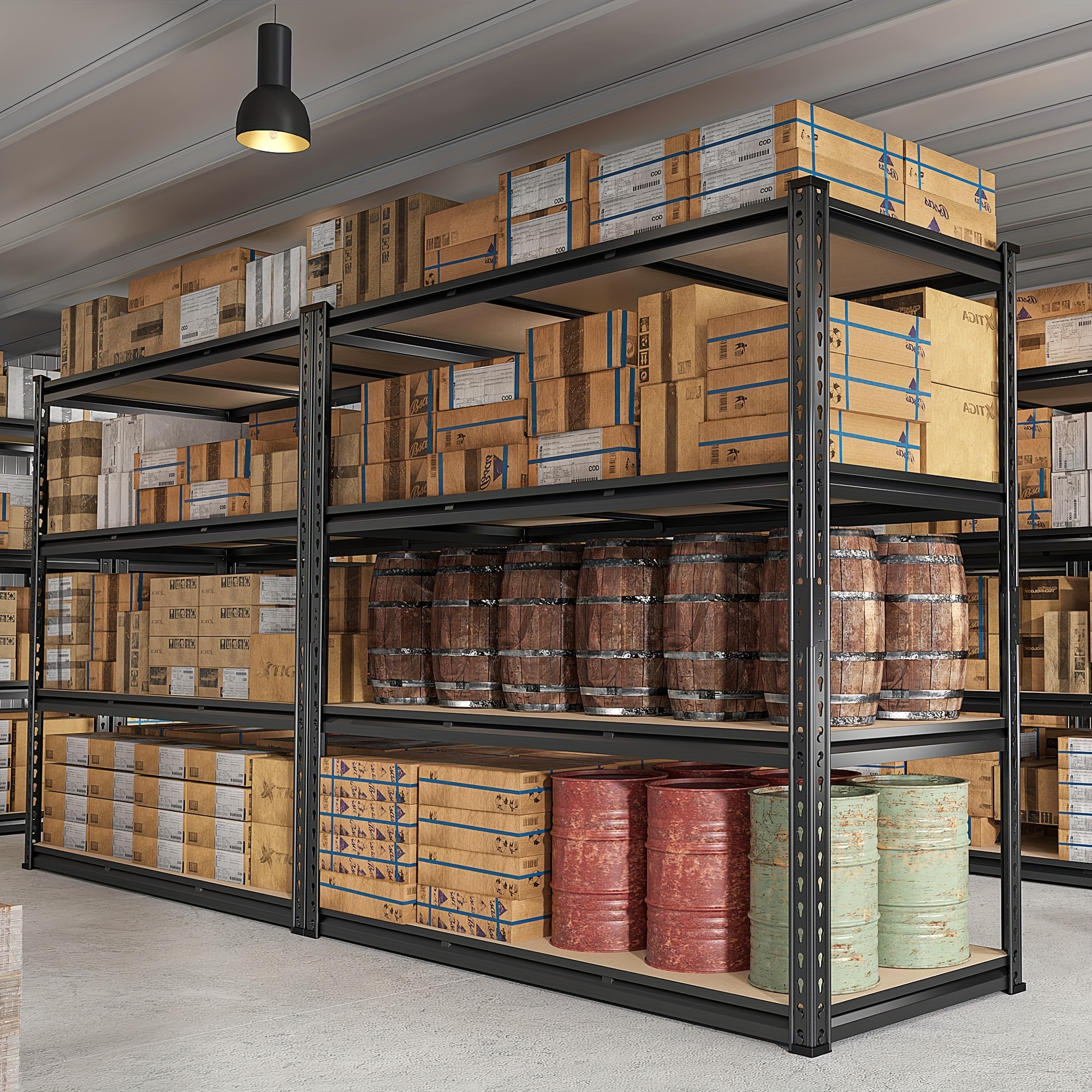 48 w heavy duty adjustable metal garage shelving unit Temu