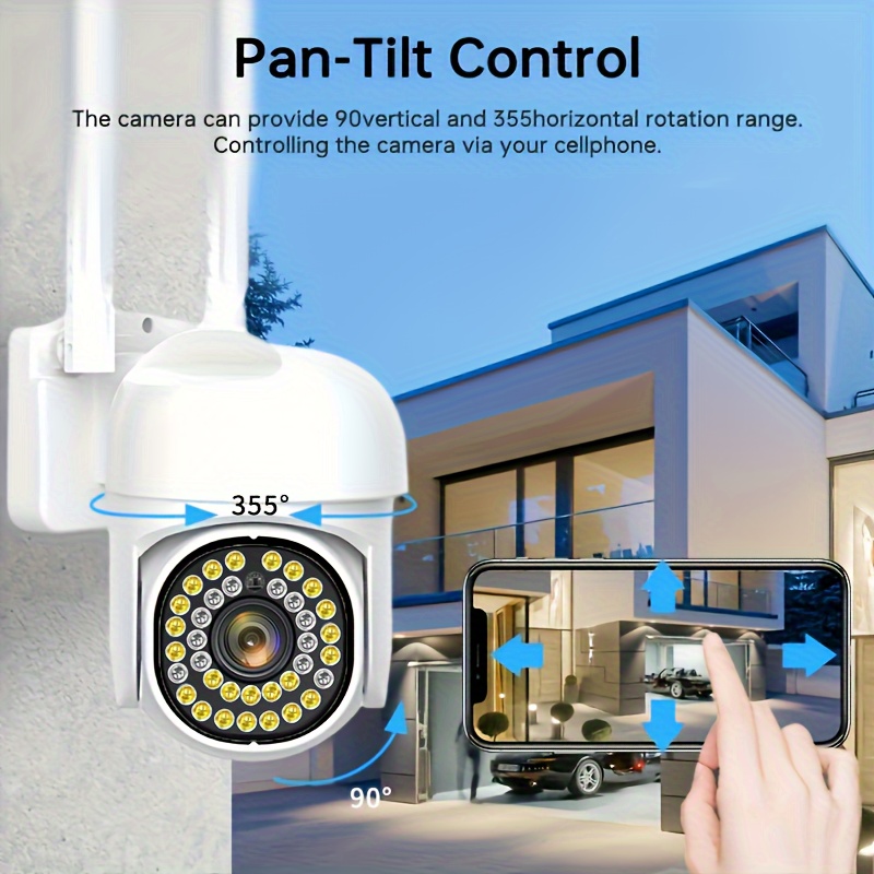 Outdoor Waterproof Security Camera Wireless Wifi Ip Camera - Temu