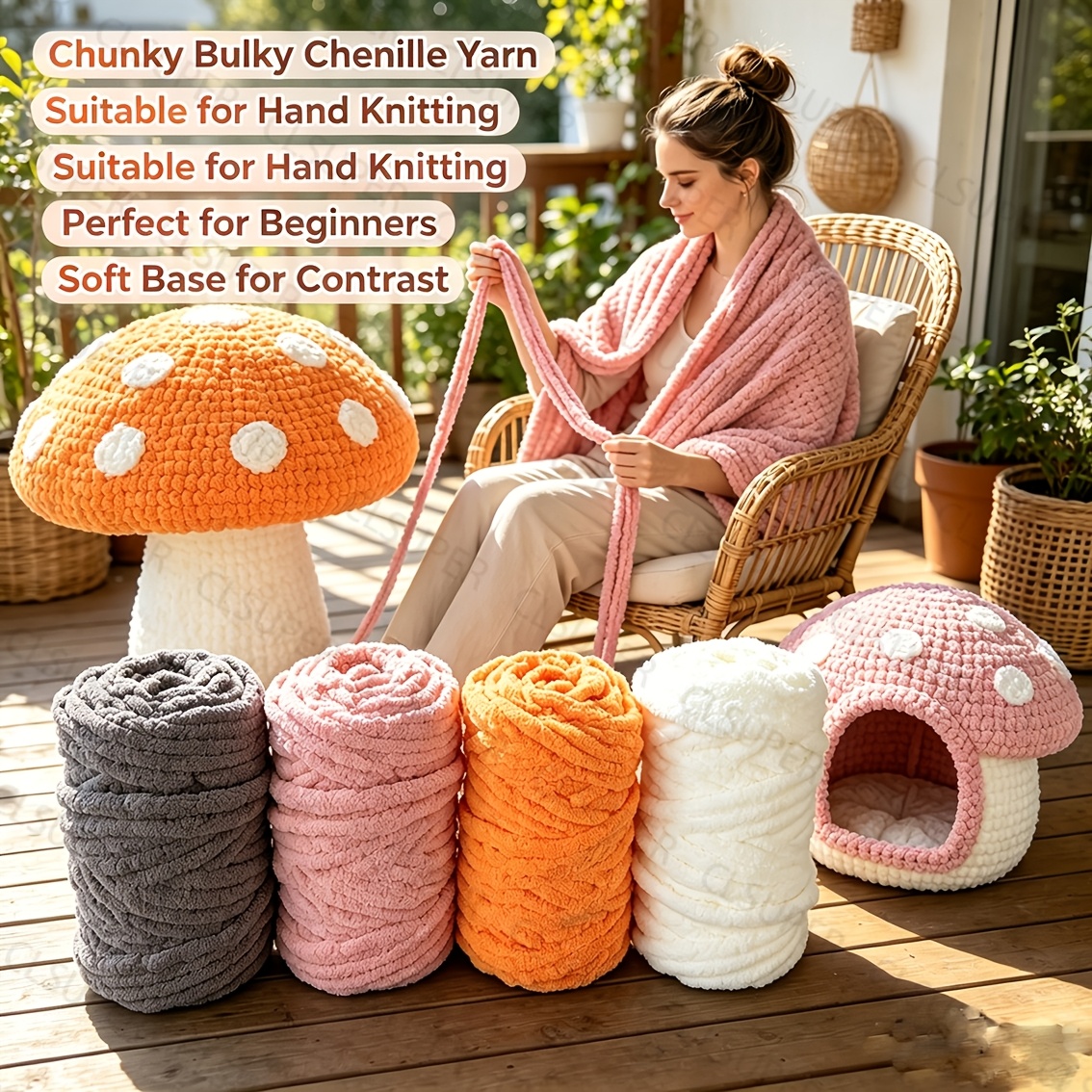 blanket yarn sold on Temu United States