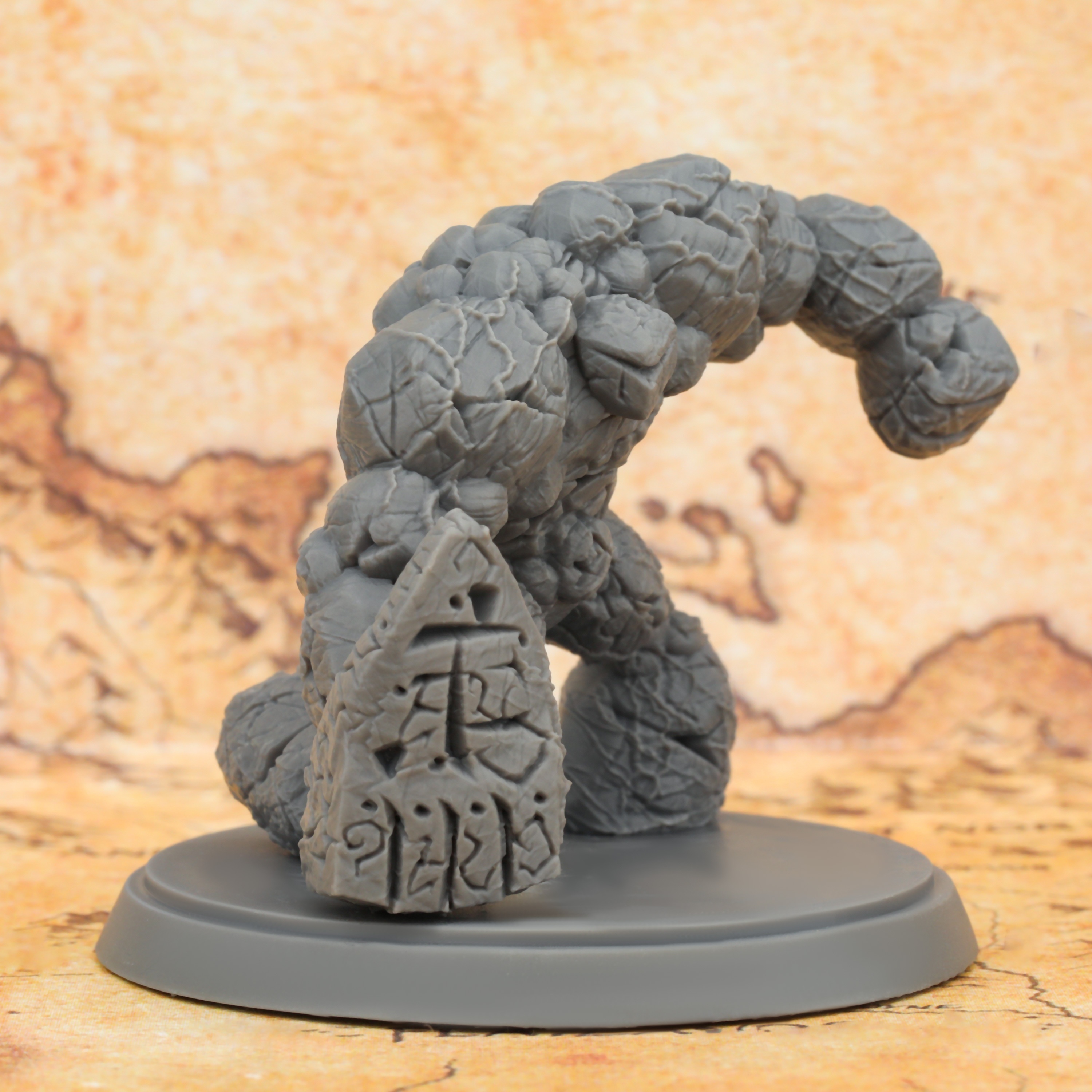 Omglobal Stone Miniature Figure, 50mm Base, Unpainted Resin Model For ...