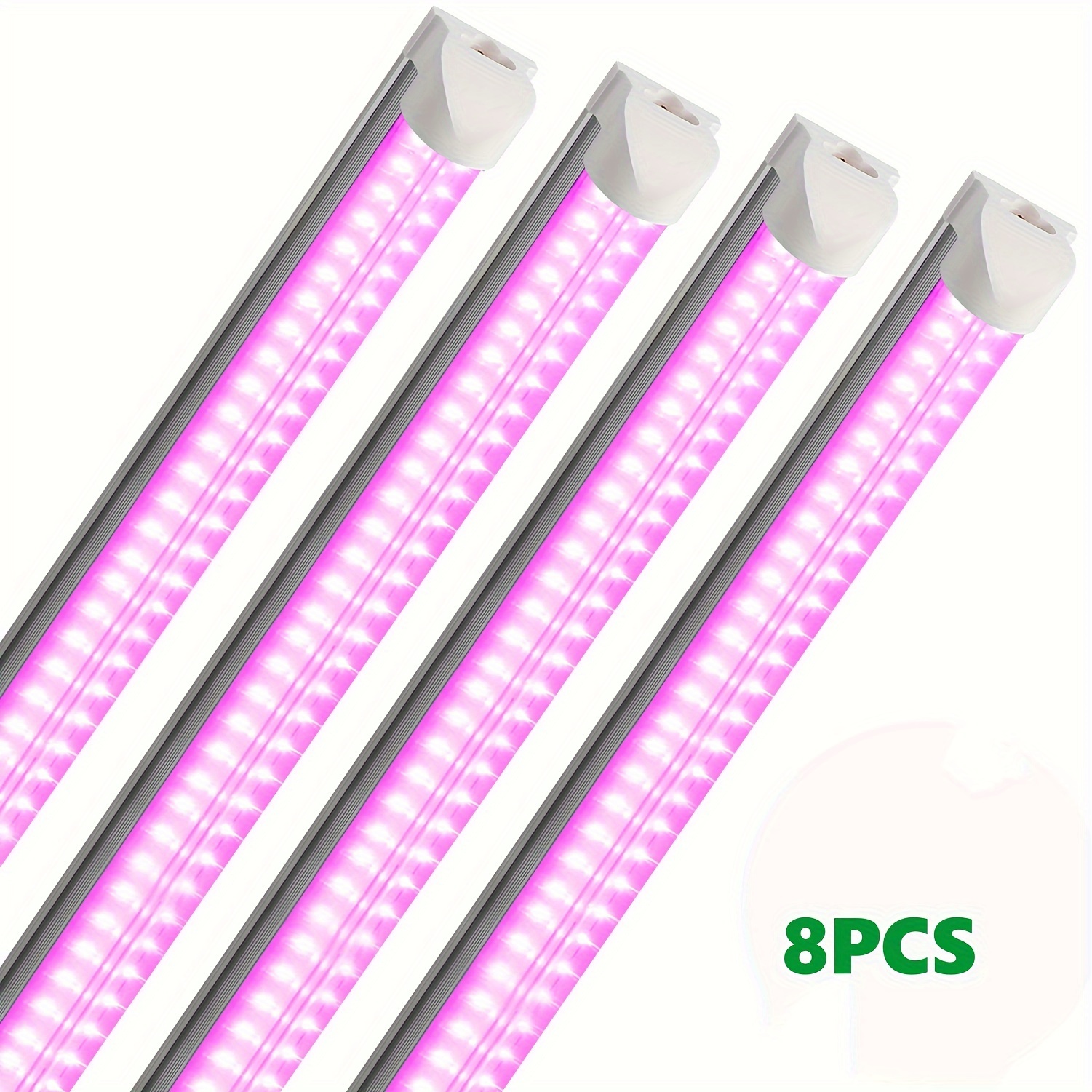 Led Grow Light T8 Full Spectrum Linkable Design Integrated - Temu