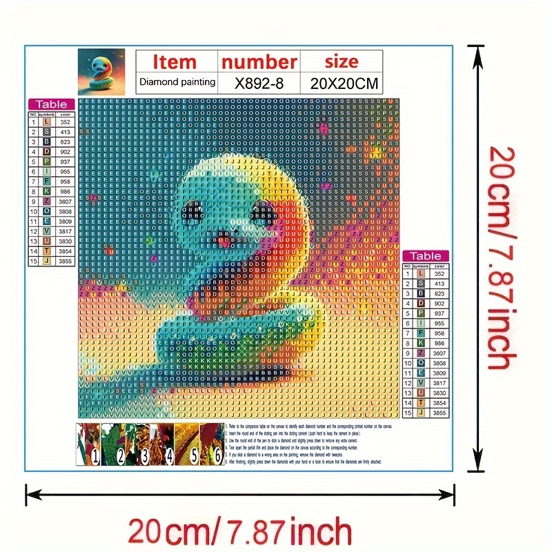 Acrylic Paint By Numbers Kit For Adults, 1 Set 7.87x7.87inch - Diy 5d ...