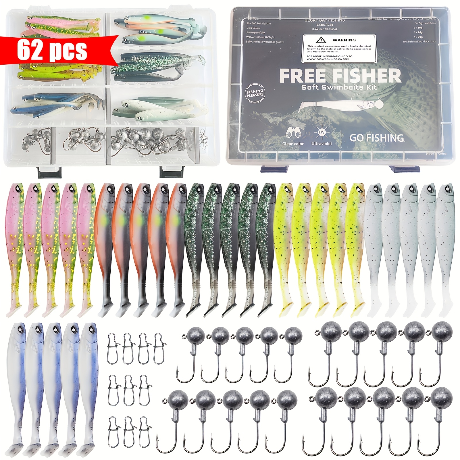 paddle tail lure sold on Temu United States