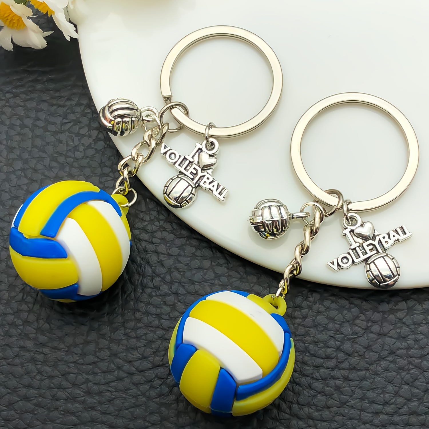 volleyball keychains sold on Temu Australia