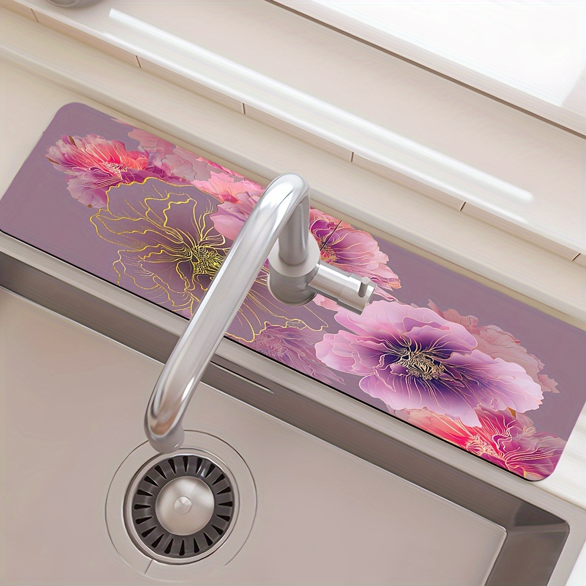 Pad Pattern Faucet Mat - Temu