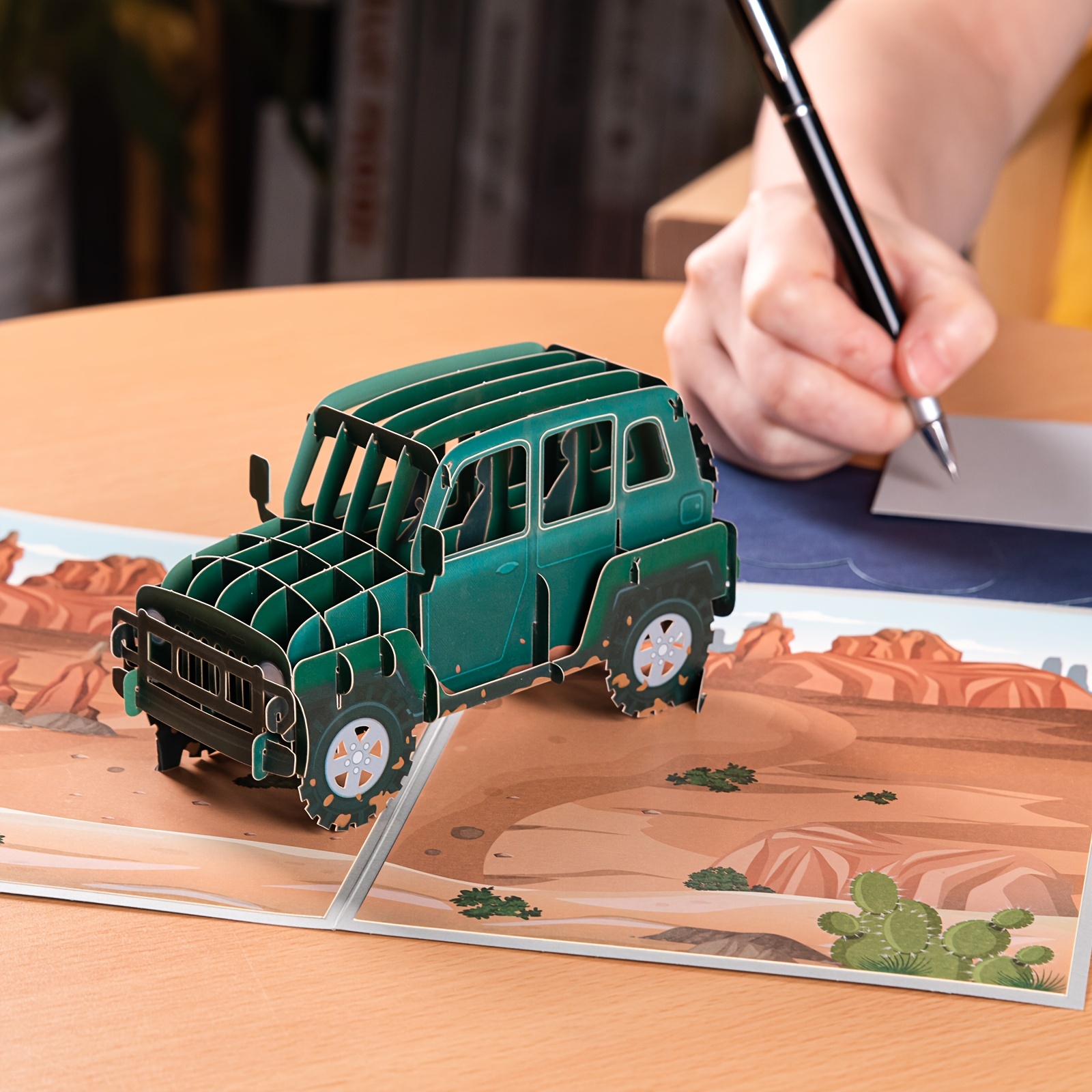 Paperbbbb 3d Pop road Vehicle Greeting Card Multipack - Temu