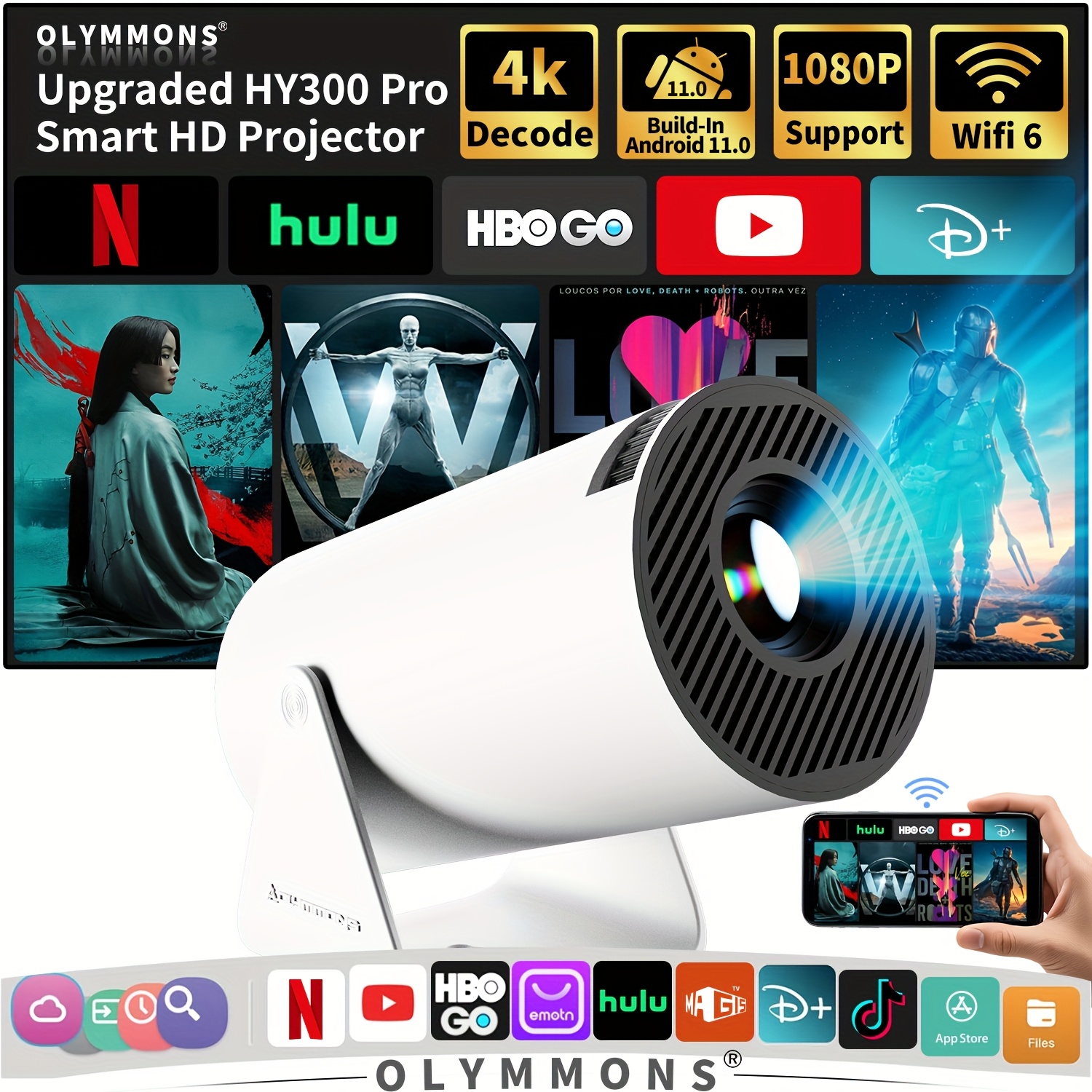 projector sold on Temu United States