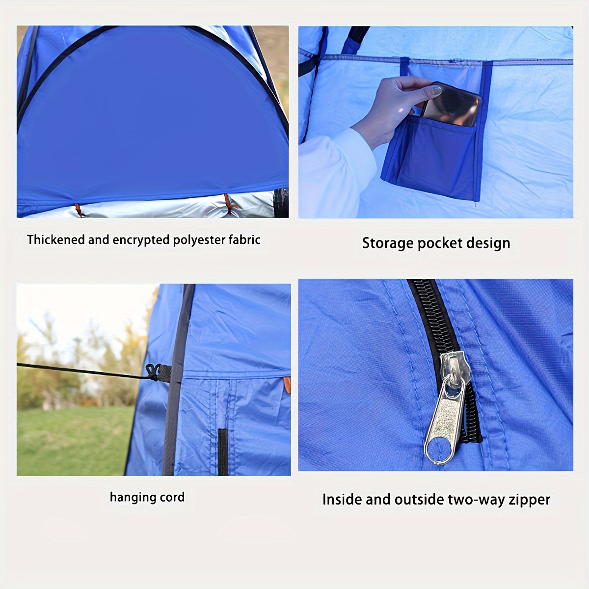 Pop-up Privacy Tent, Portable Outdoor Shower Bath Changing Fitting Room ...