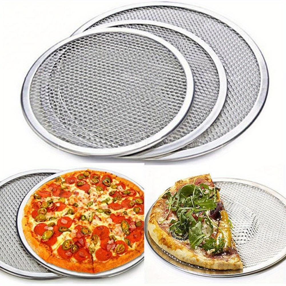 Pizza Pan For Oven Nihon Metal Works Stainless Steel Perforated Pizza ...