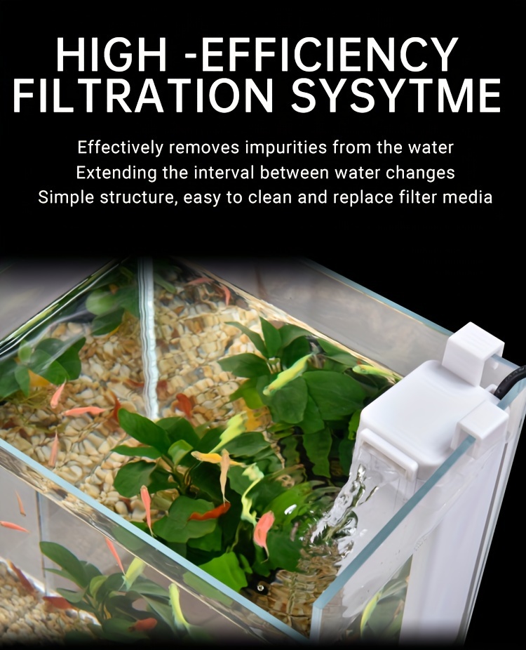 1pc Small Desktop Fish Tank, Fish Tank, Small Fish Tank With Led ...