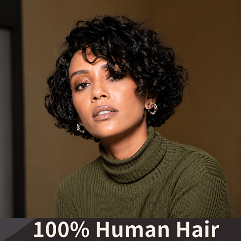 short human hair sold on Temu United States