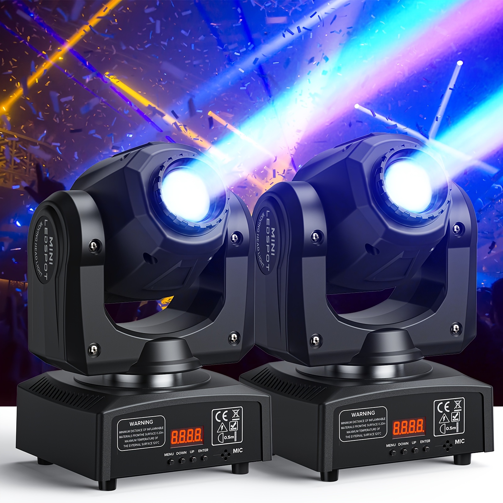 dj lights moving head sold on Temu United States