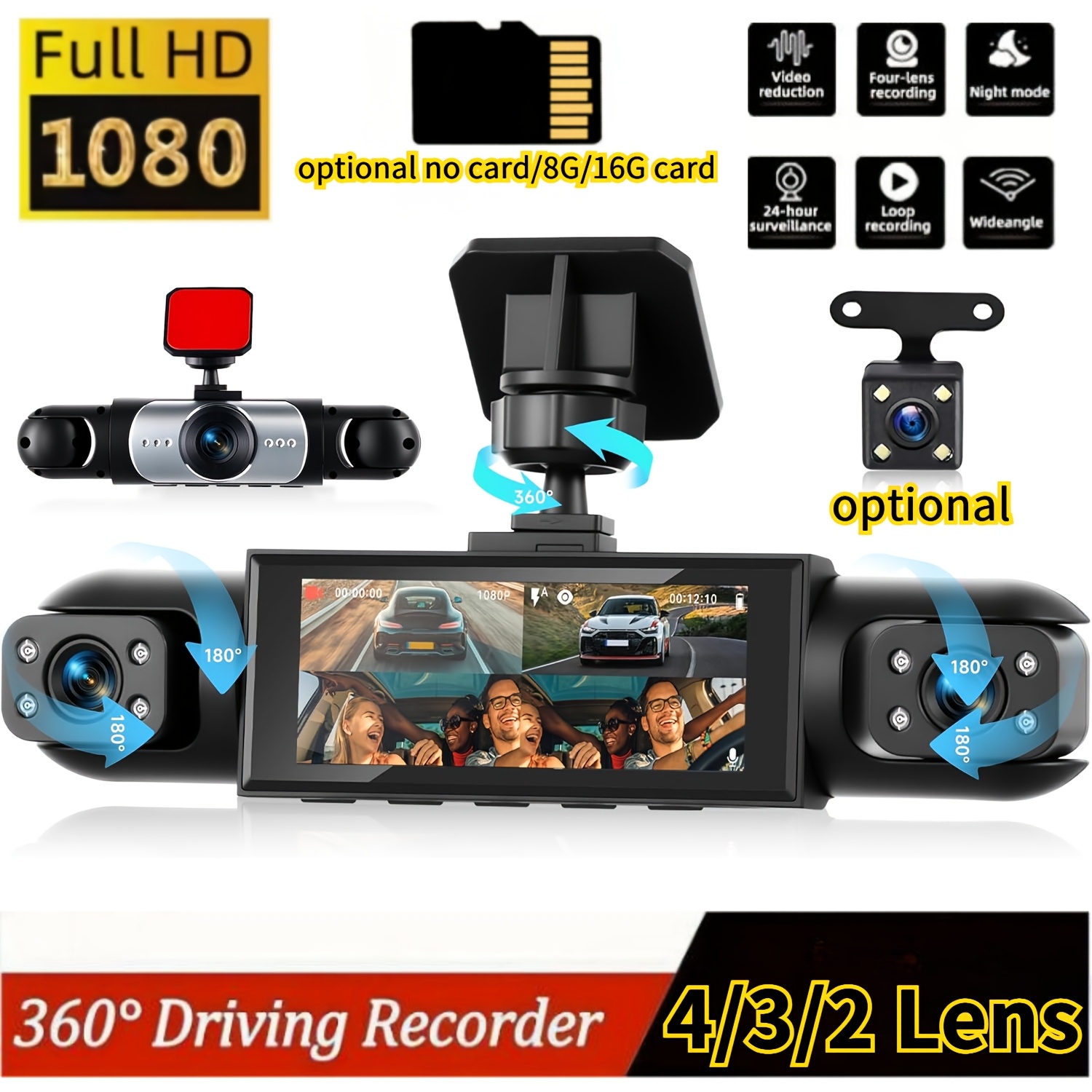 dash cameras sold on Temu United States