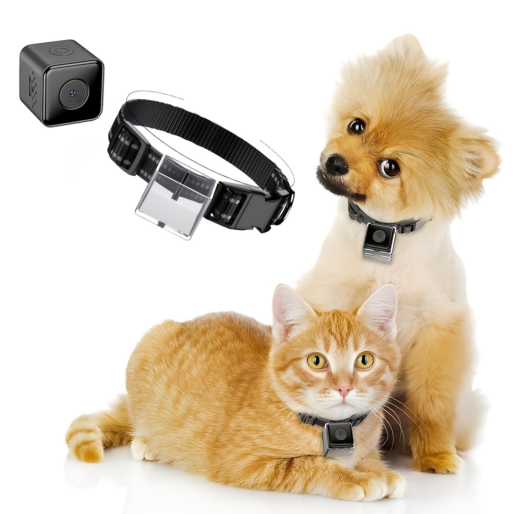 Pet Camera Collar - 1080P HD Mini Action Camera For Cats & Dogs ...
