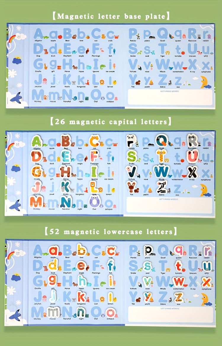 Kids' Magnetic Alphabet Spelling Game - Early Learning English Letter ...