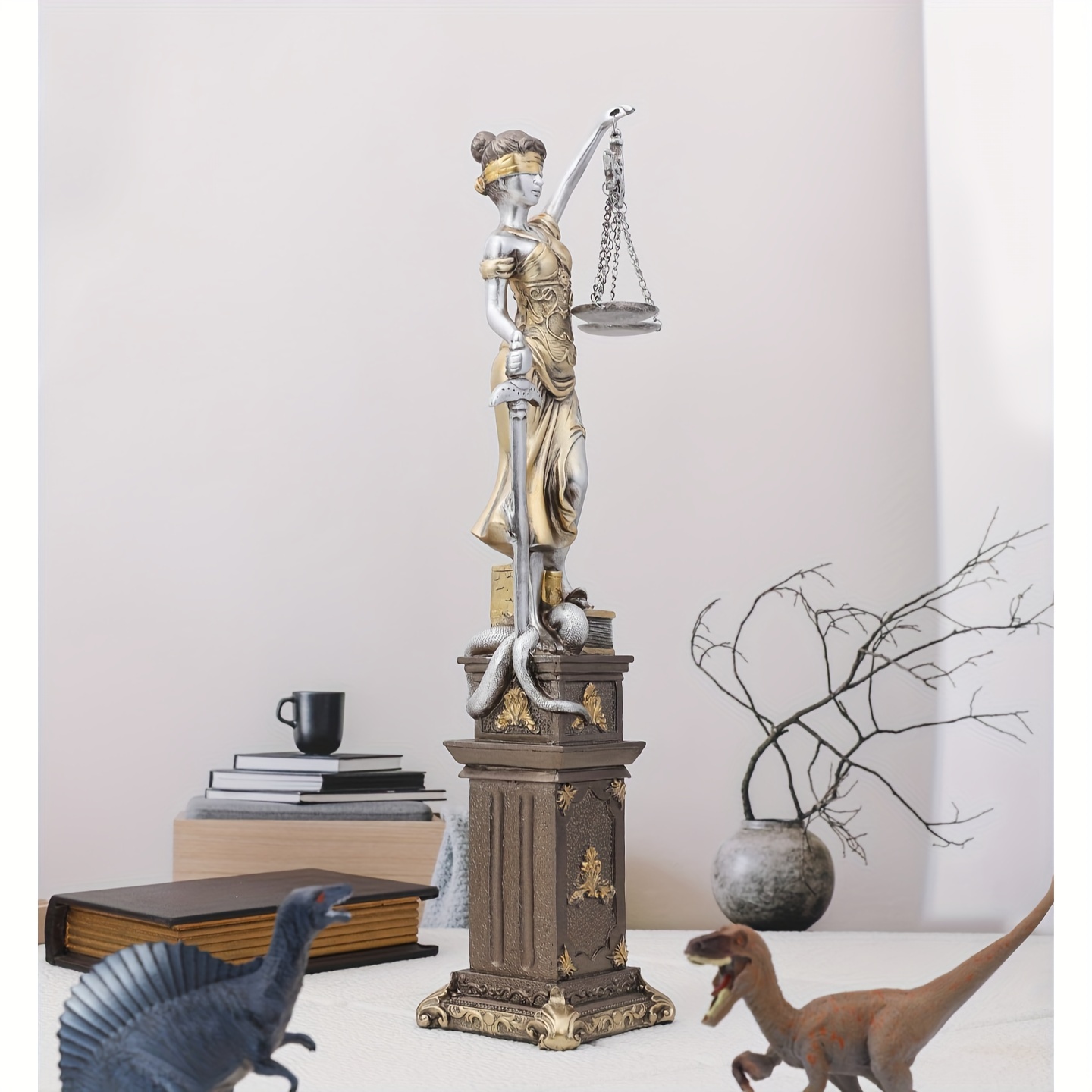 Justice Goddess Statue, Resin Collectible Figurine, Lady Justice ...