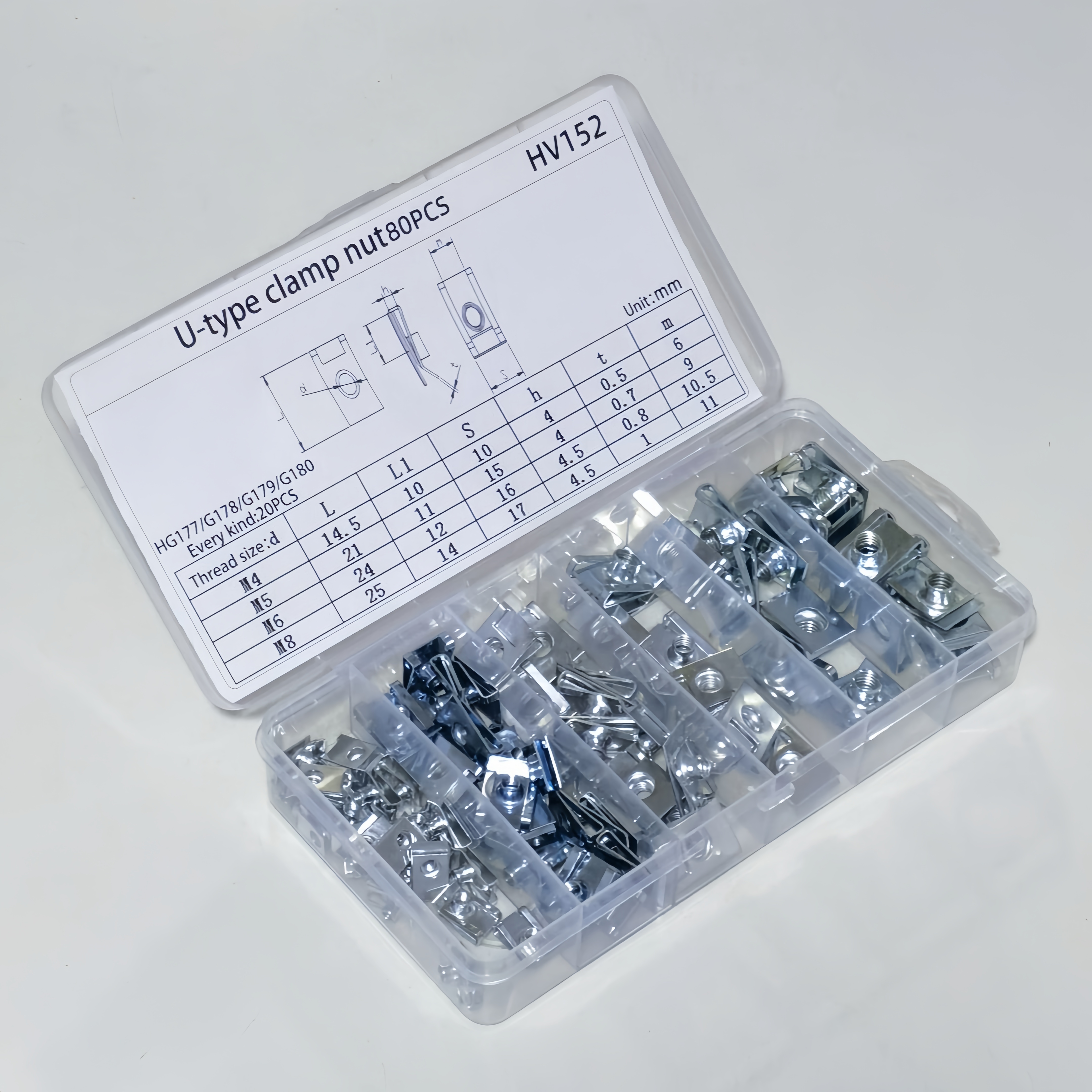 U clip Nut Set Cars M4 M5 M6 M8 Sizes Ideal Engine Fenders - Temu