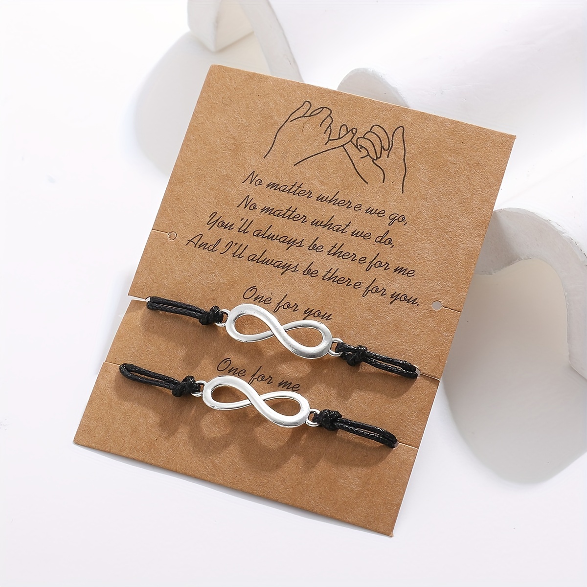 Retro Style Love Heart Charm Infinity Symbol Wax Rope - Temu United Kingdom