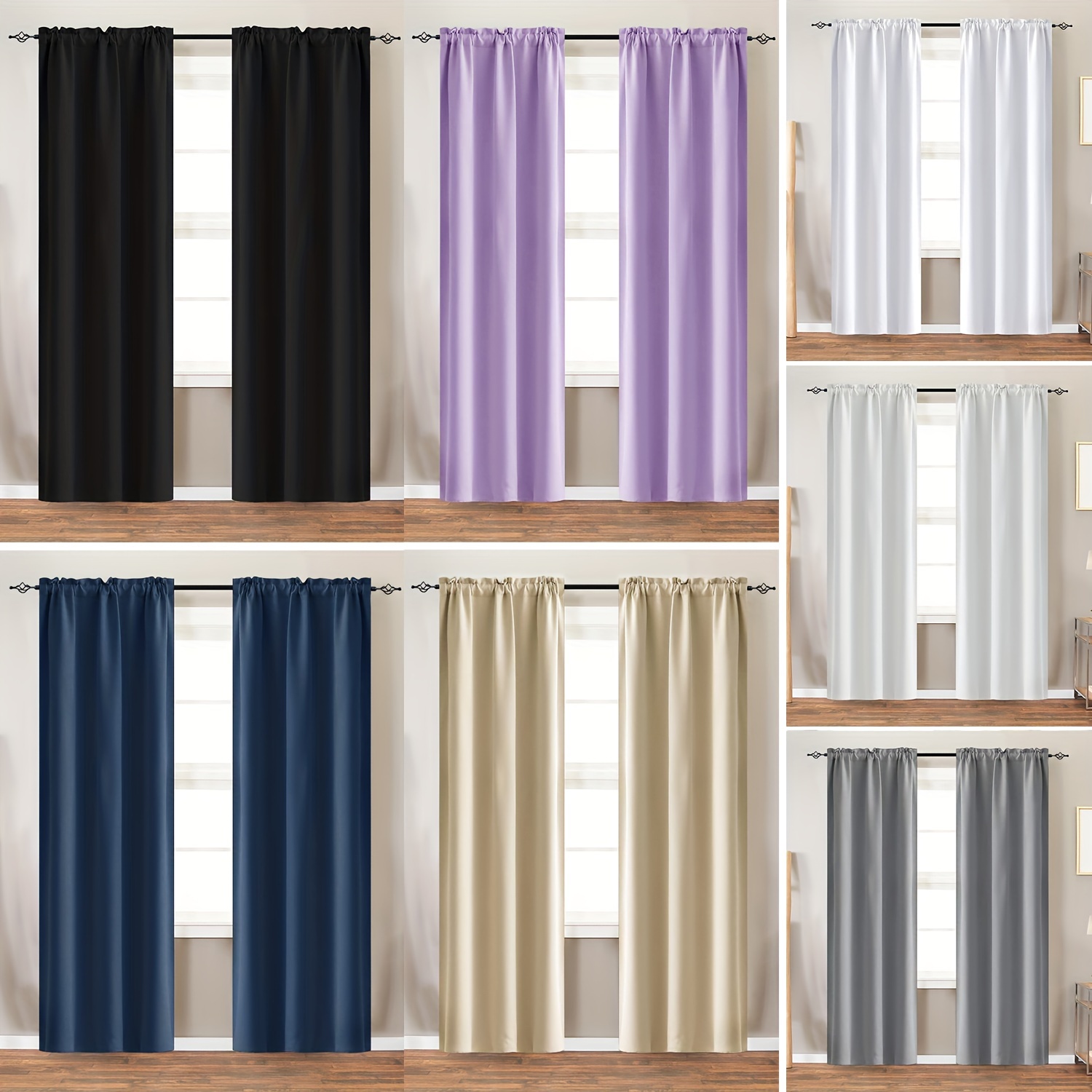 curtains drapes sold on Temu United States