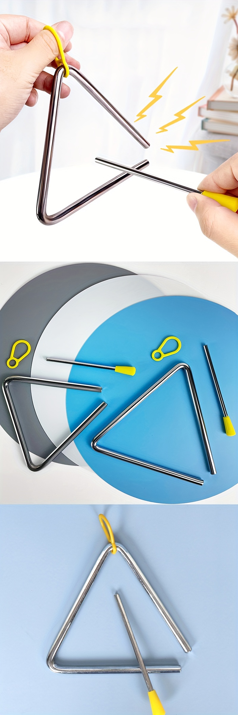 Orff Instrument Triangle Iron Instrument Children Percussion - Temu