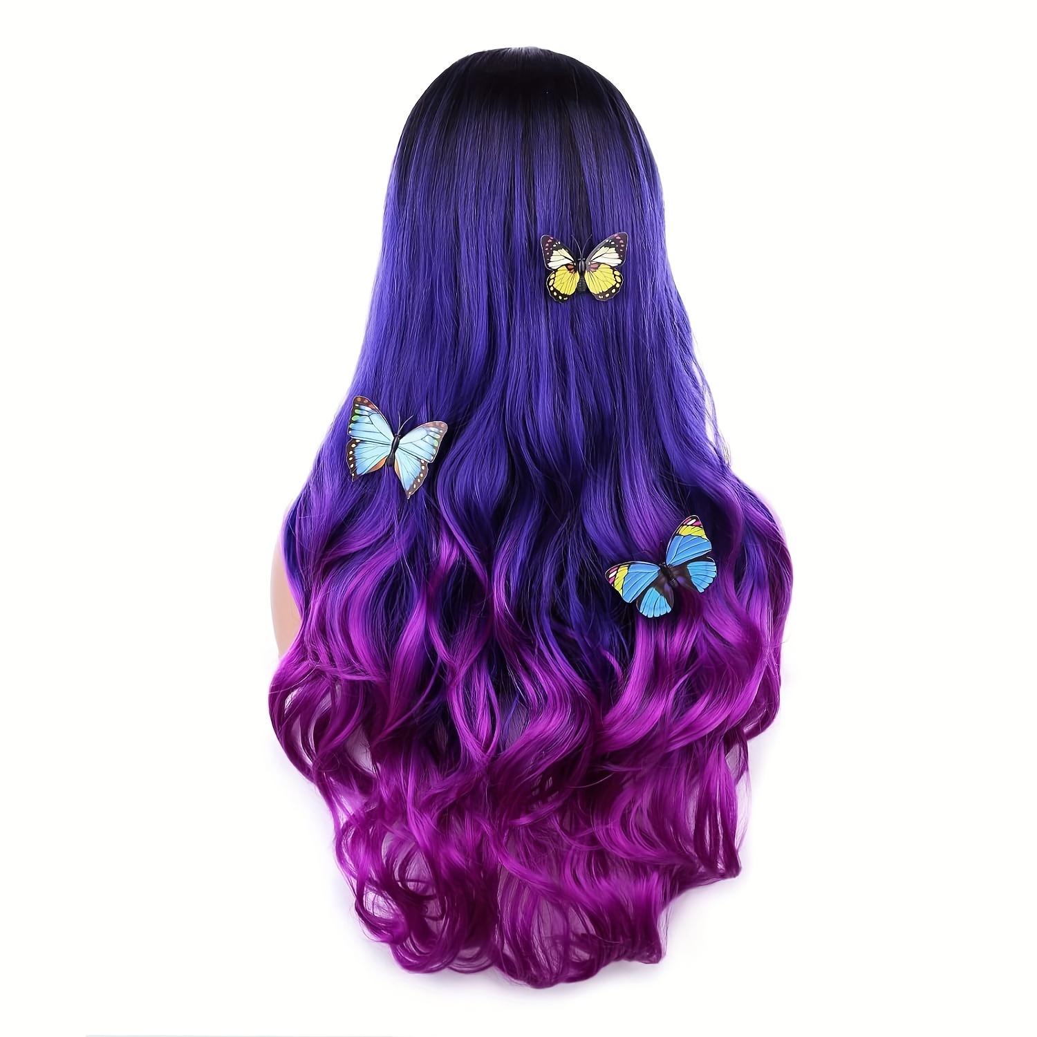 Long Wig Purple - Temu