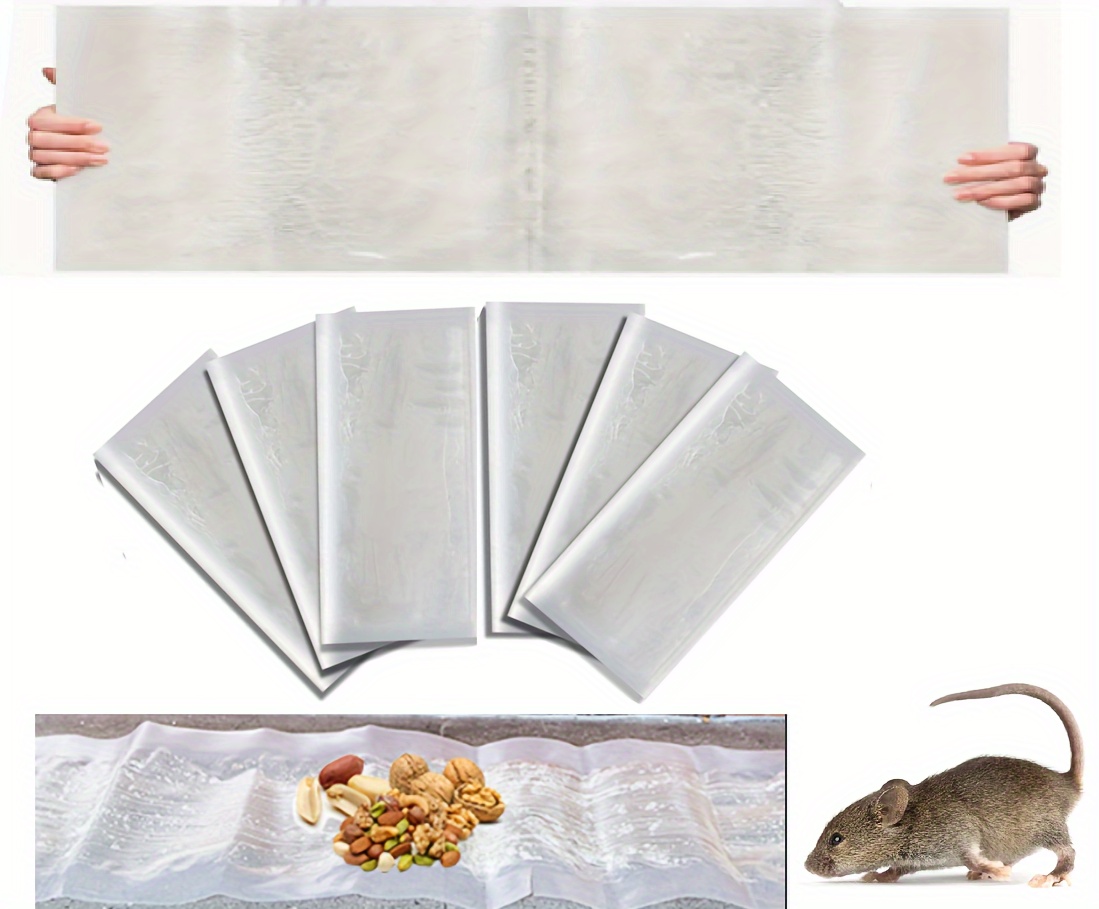 Extra-large 47" Invisible Sticky Mouse Trap - Heavy Duty, No Power ...