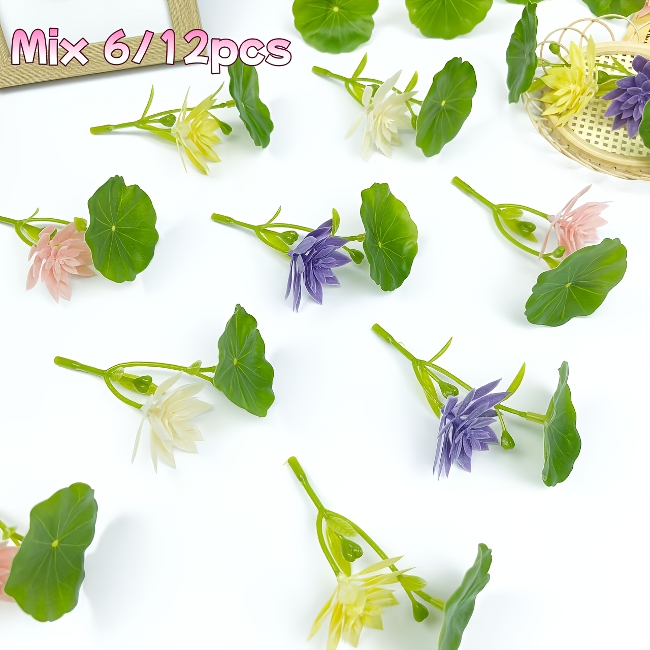 lotus flower artificial sold on Temu United States