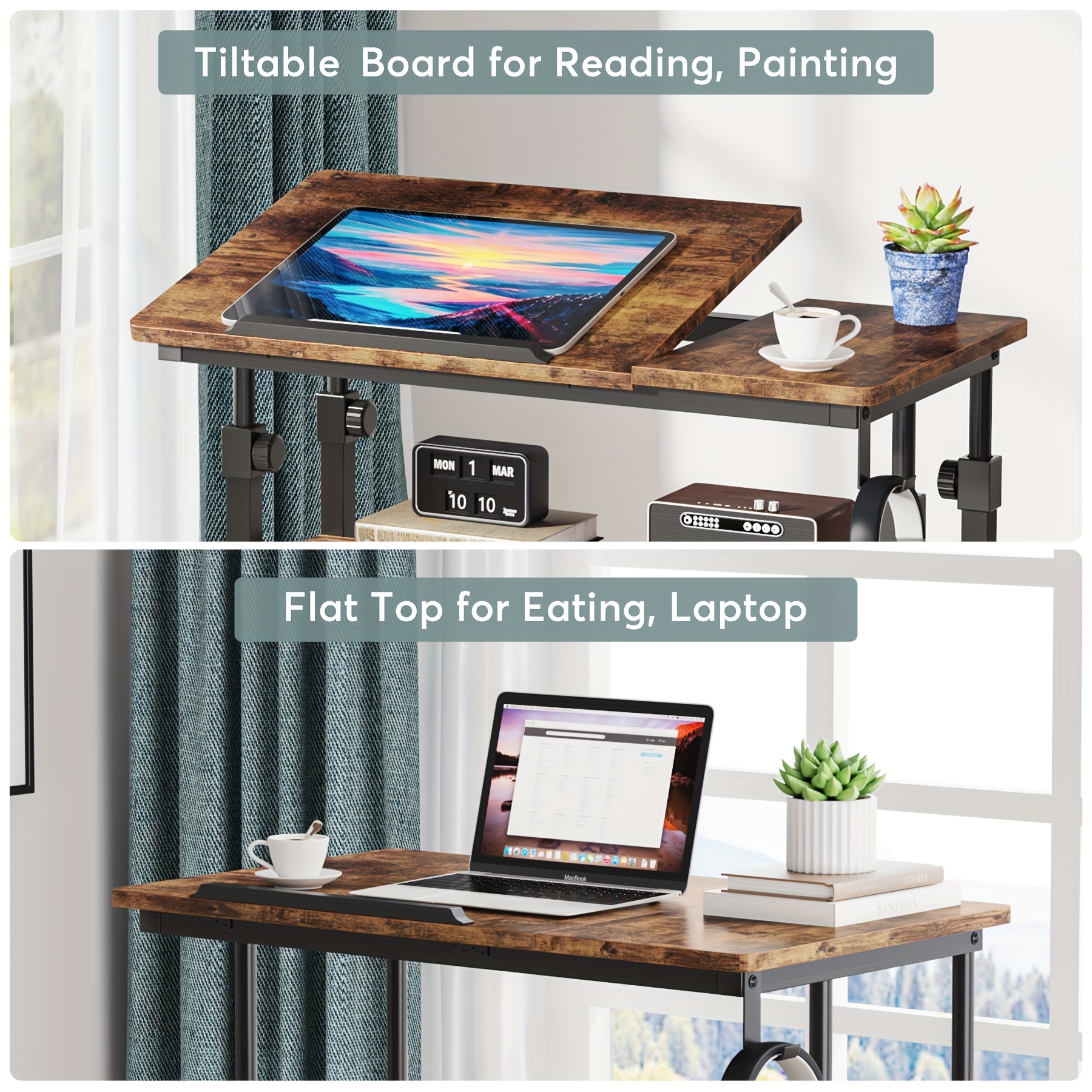 portable desk height adjustable sofa bedside laptop table Temu