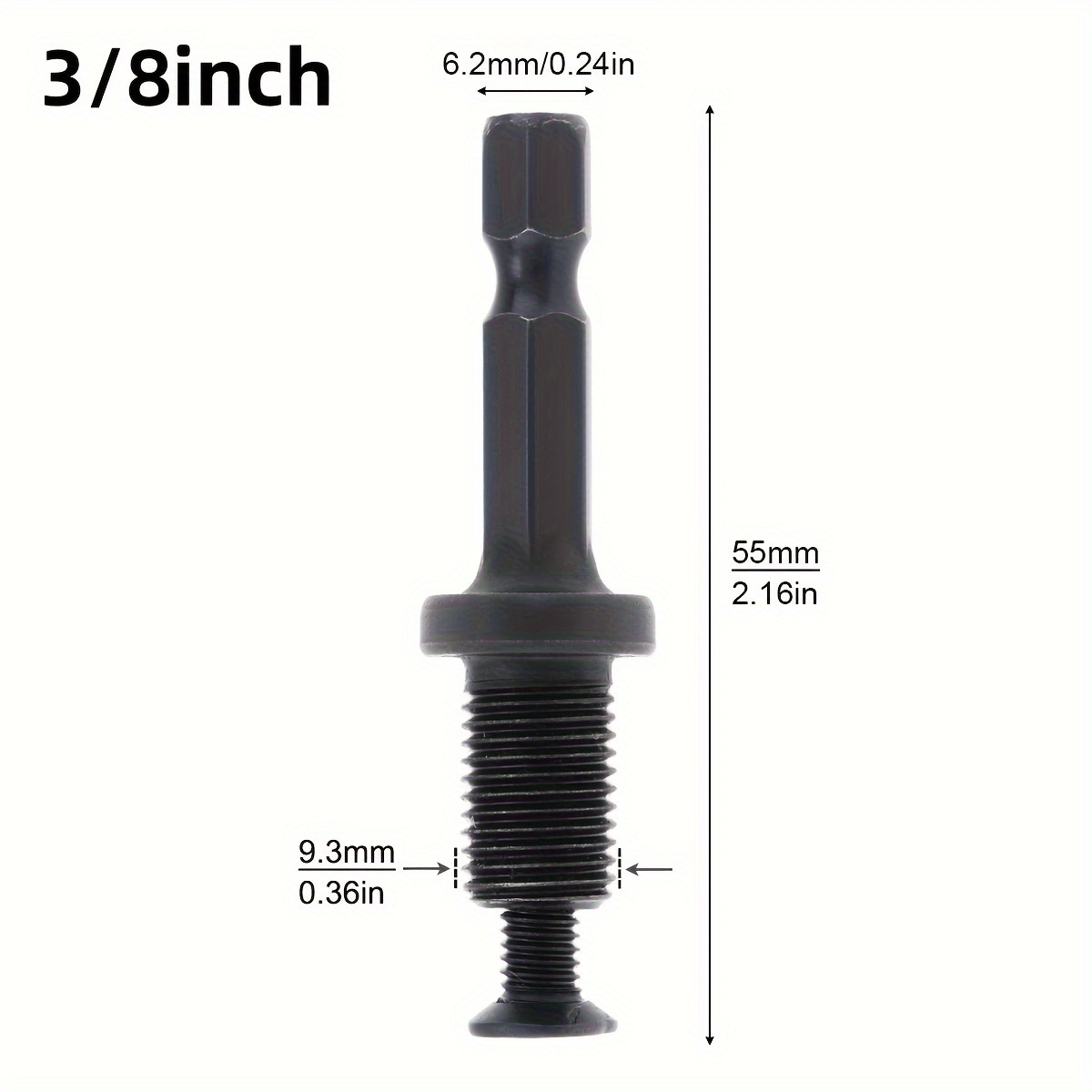 1/ 20unf 3/ 24unf Hex Link Adapter Hex External Thread Drill - Temu ...