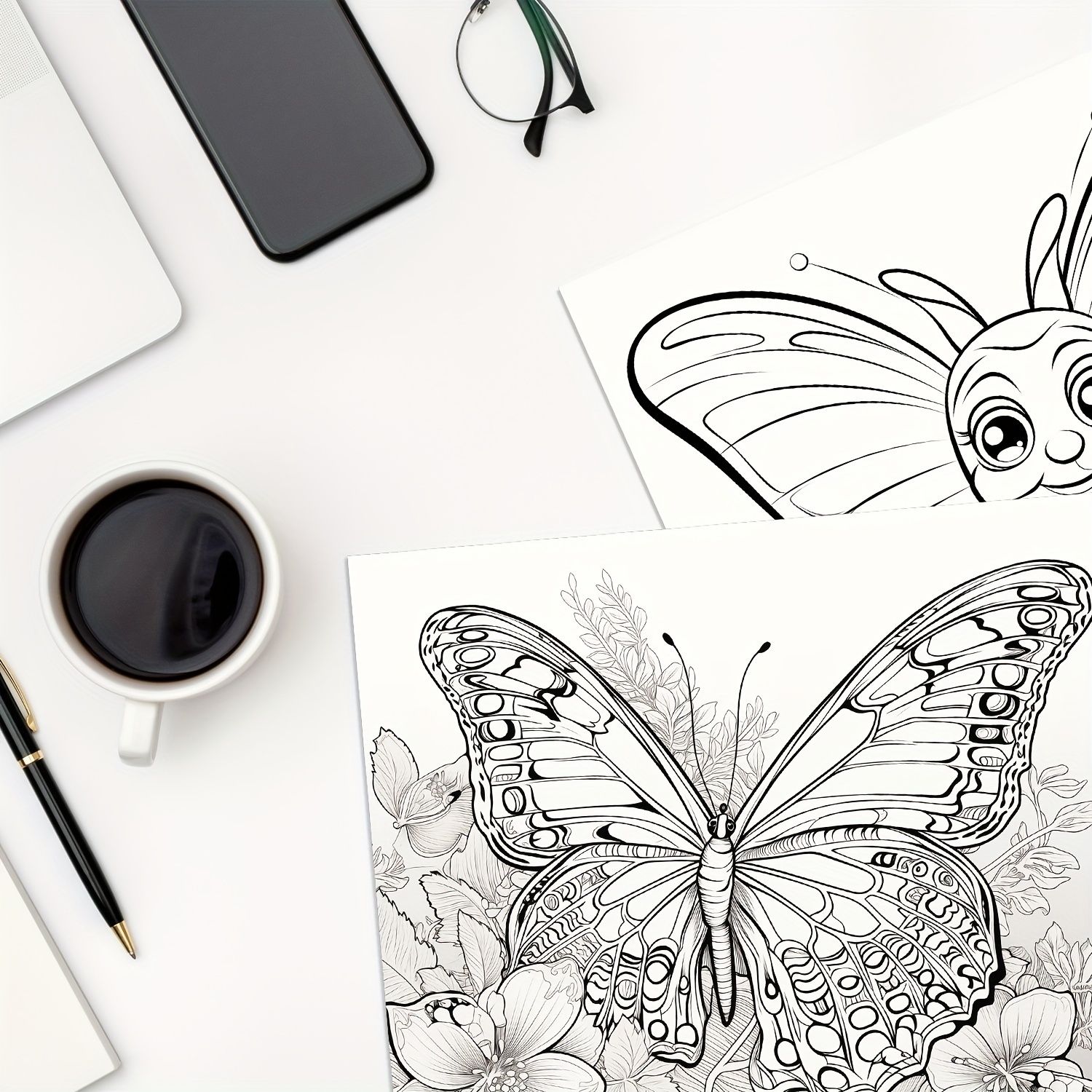 1pc Butterflys Magical Garden Coloring Book Perfect - Temu