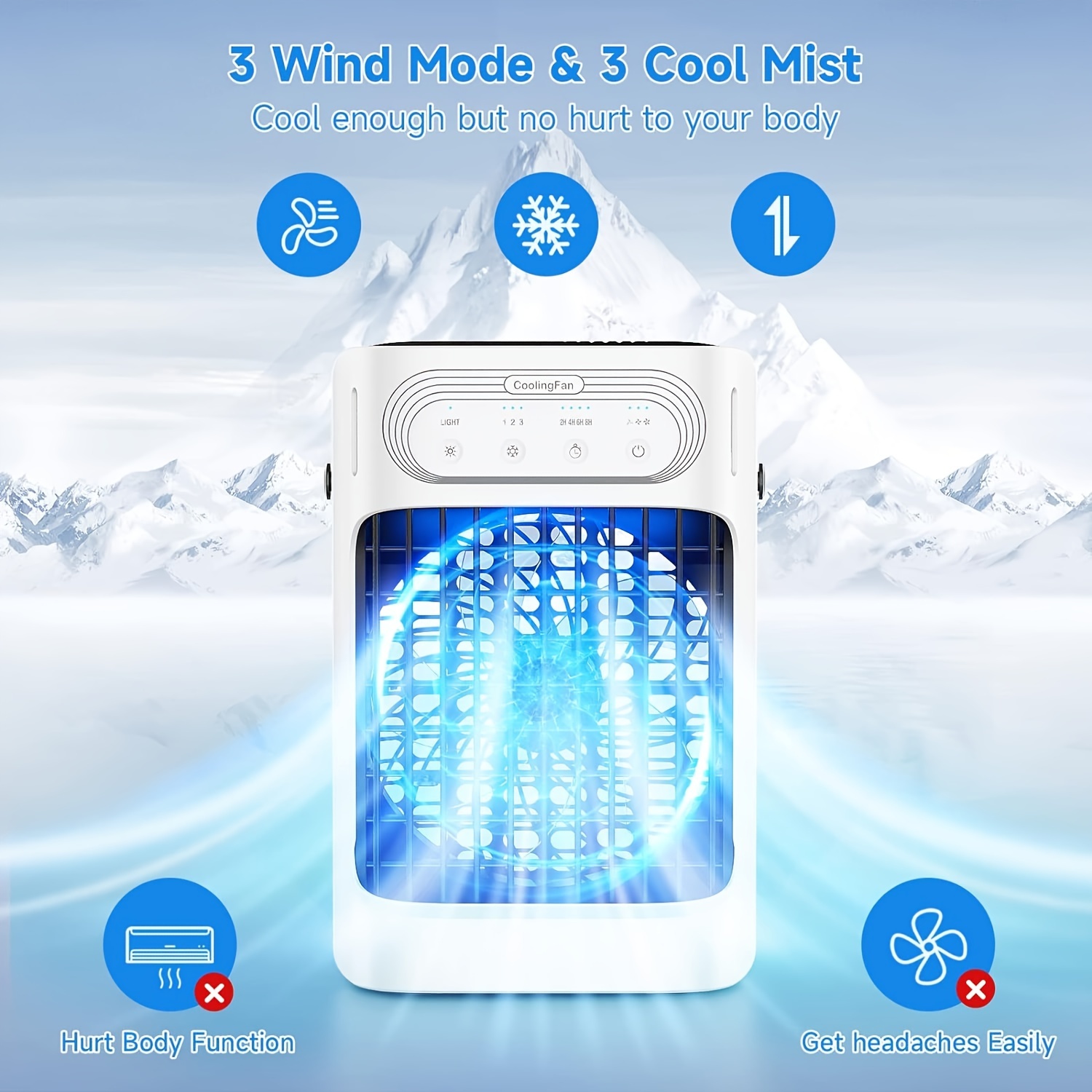 personal air conditioner sold on Temu Australia
