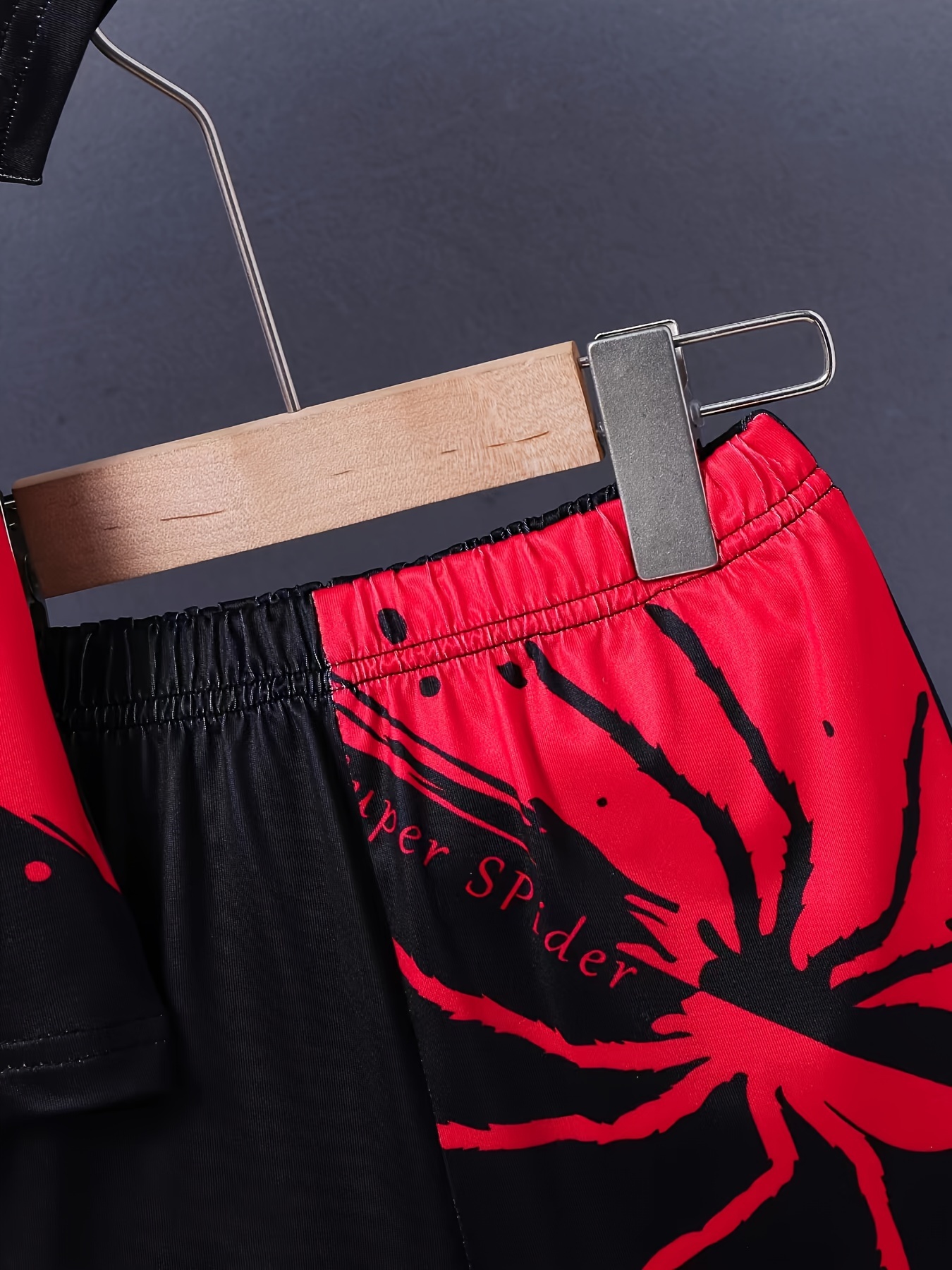 boys' spider graphic casual outfit set comfy polyester blend - Temu Kuwait