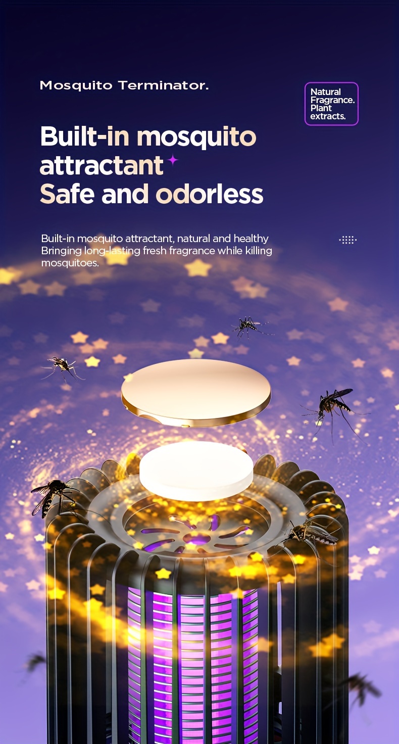 1pc, Electronic Mosquito Killer, Bug Zapper, Three In One Electric ...