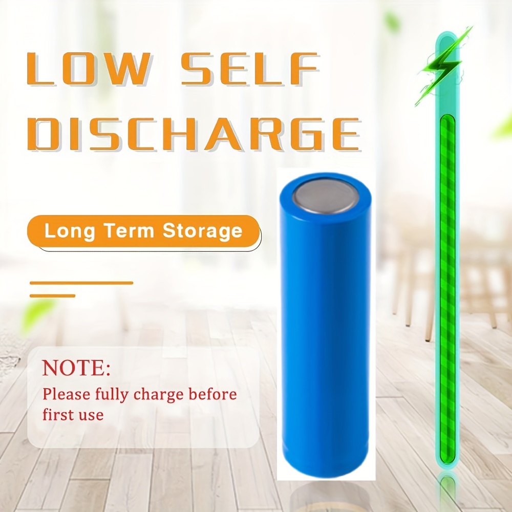2 4 6 8 10 Pcs 18650 Batteries Rechargeable Li Ion Rechargeable Battery ...