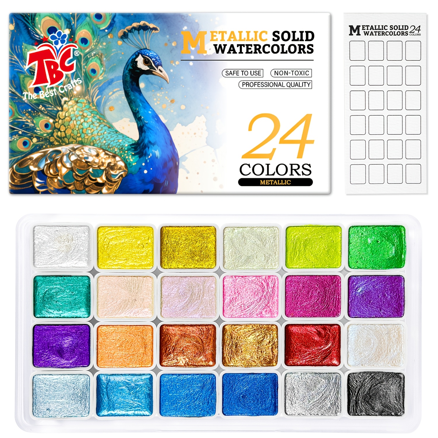 metallic watercolor painting sold on Temu United States