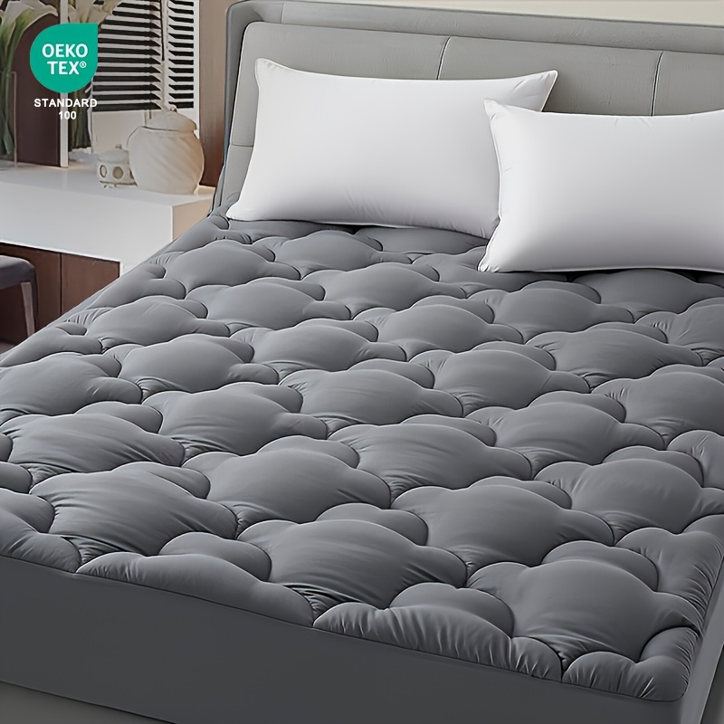 quilted mattress topper sold on Temu United States
