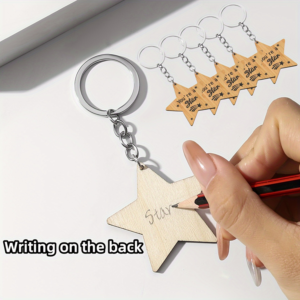 're A Star Pendant Keychain Inspirational Wooden Key Chain - Temu Australia