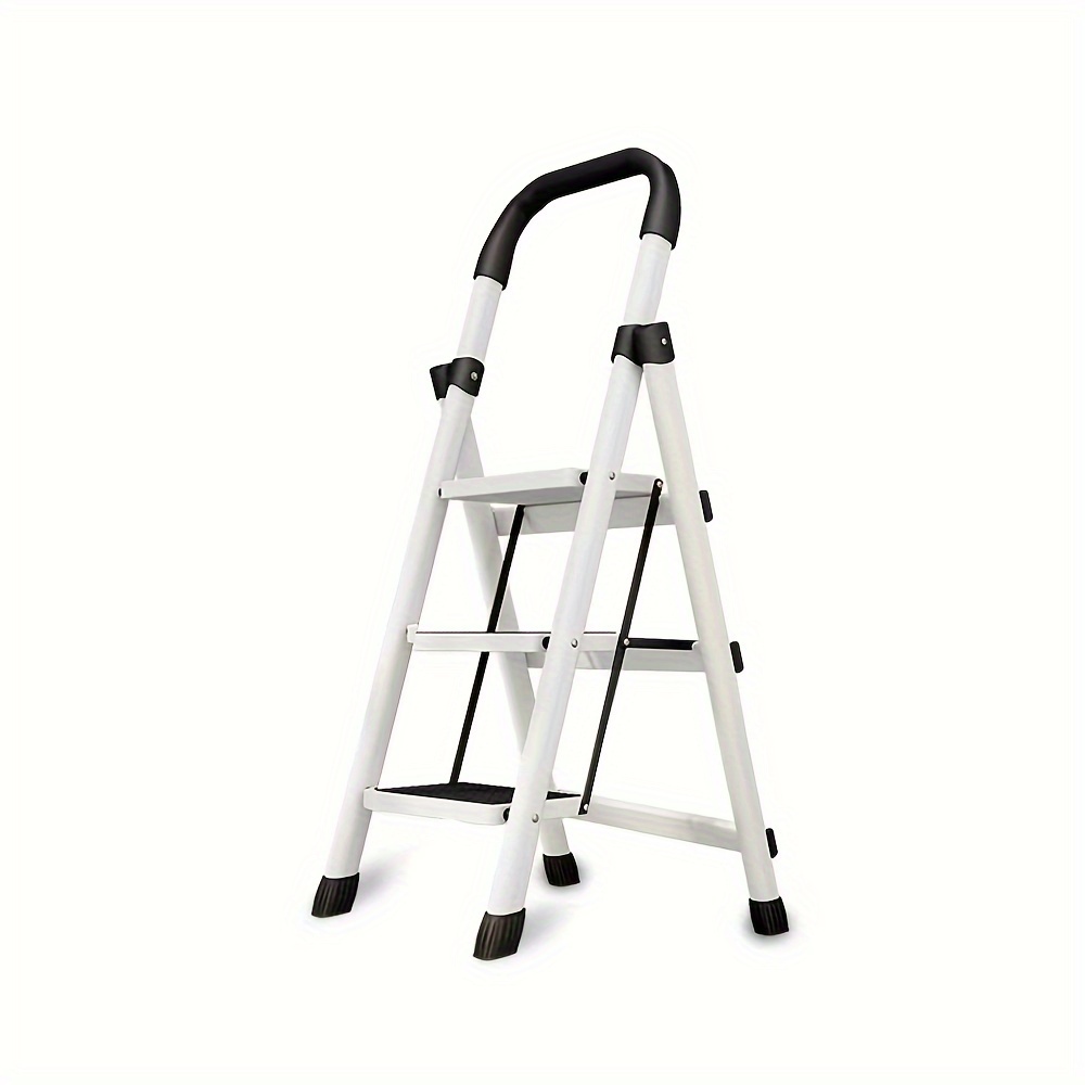 3 Step Ladder Folding Step Stool Tool Platform Wide Anti - Temu Canada