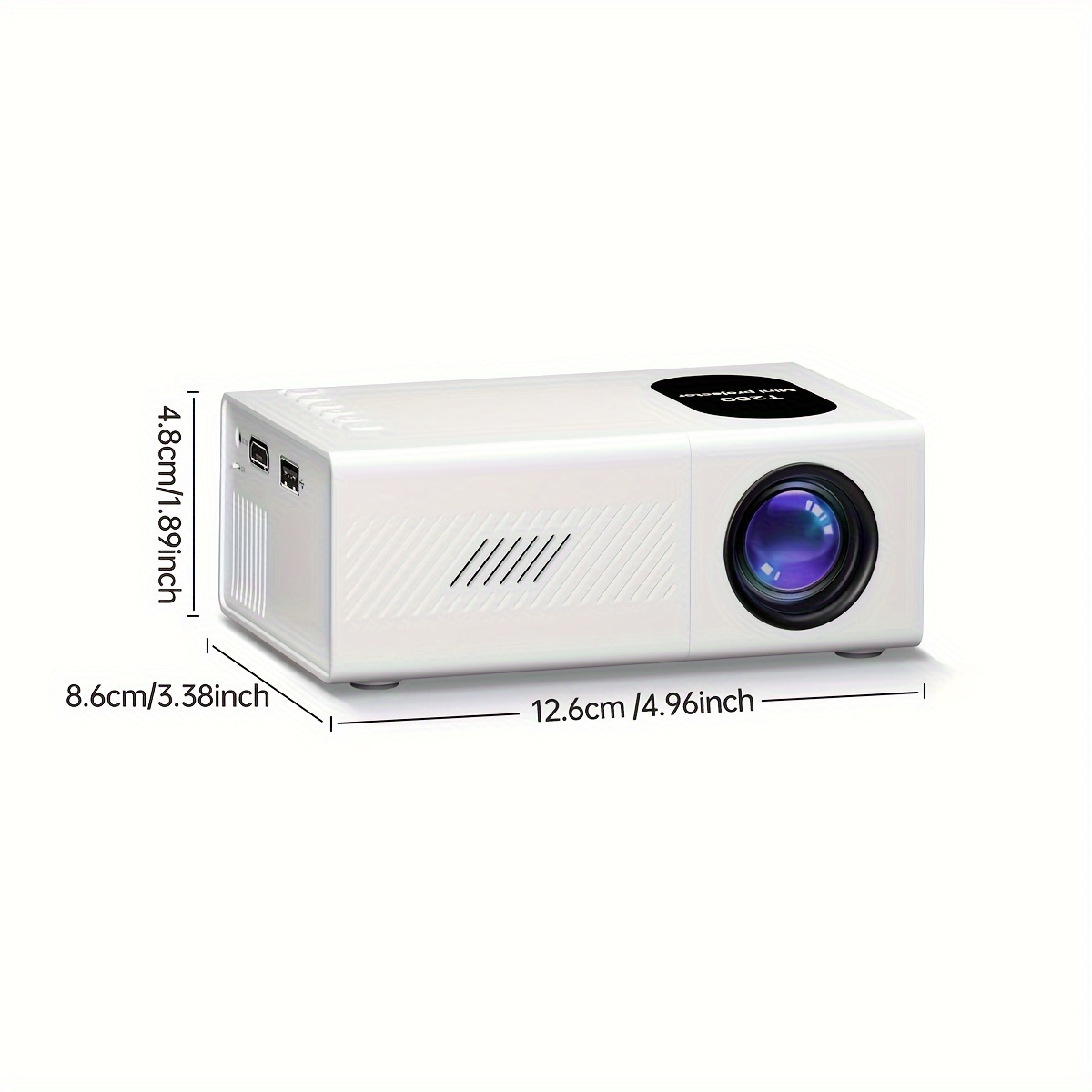 2024 New Mini Projector Home Theater Projection Compatible - Temu